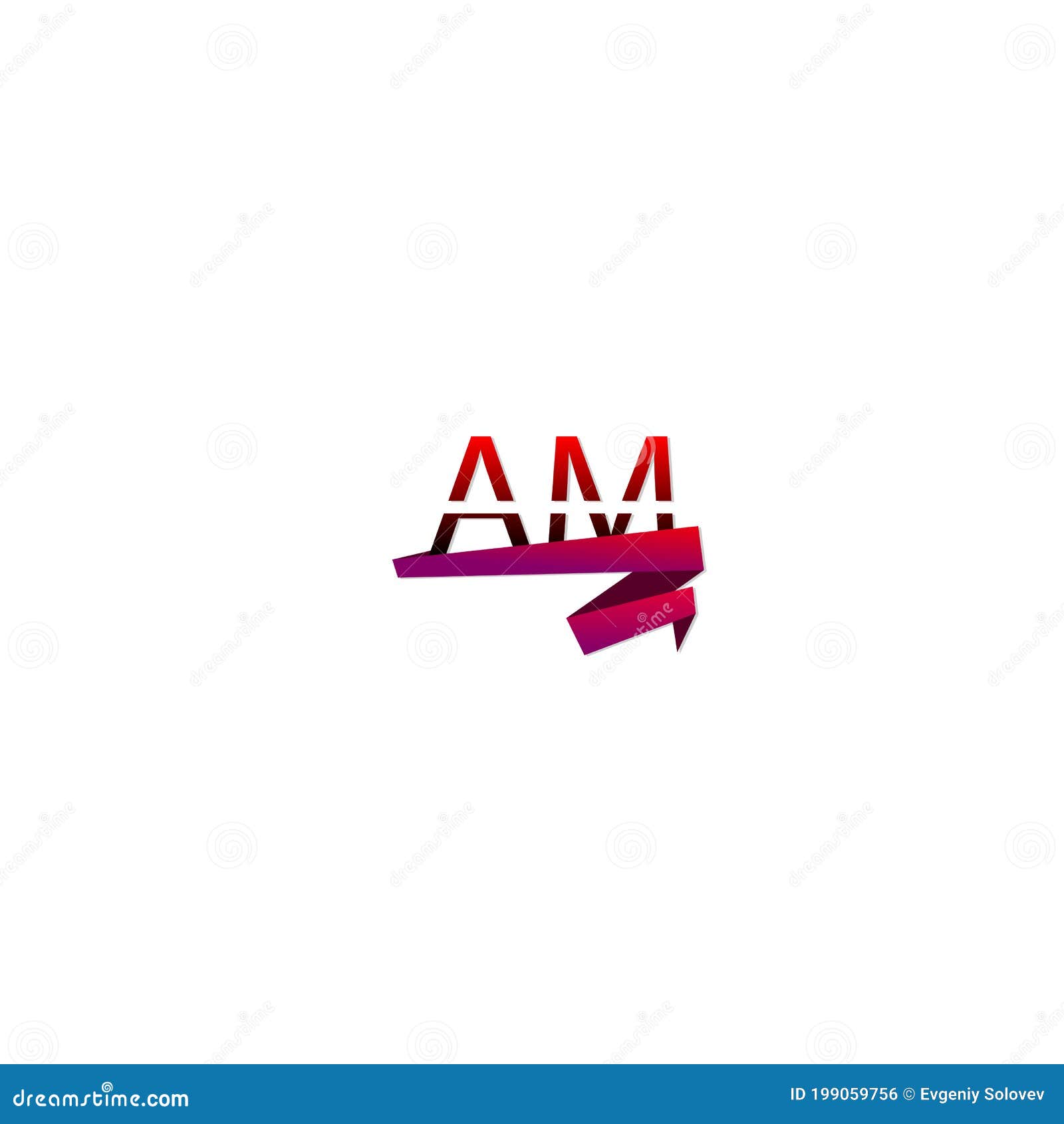 Am. Company Emblem. am Lettering. Vector Graphics Stock Illustration ...
