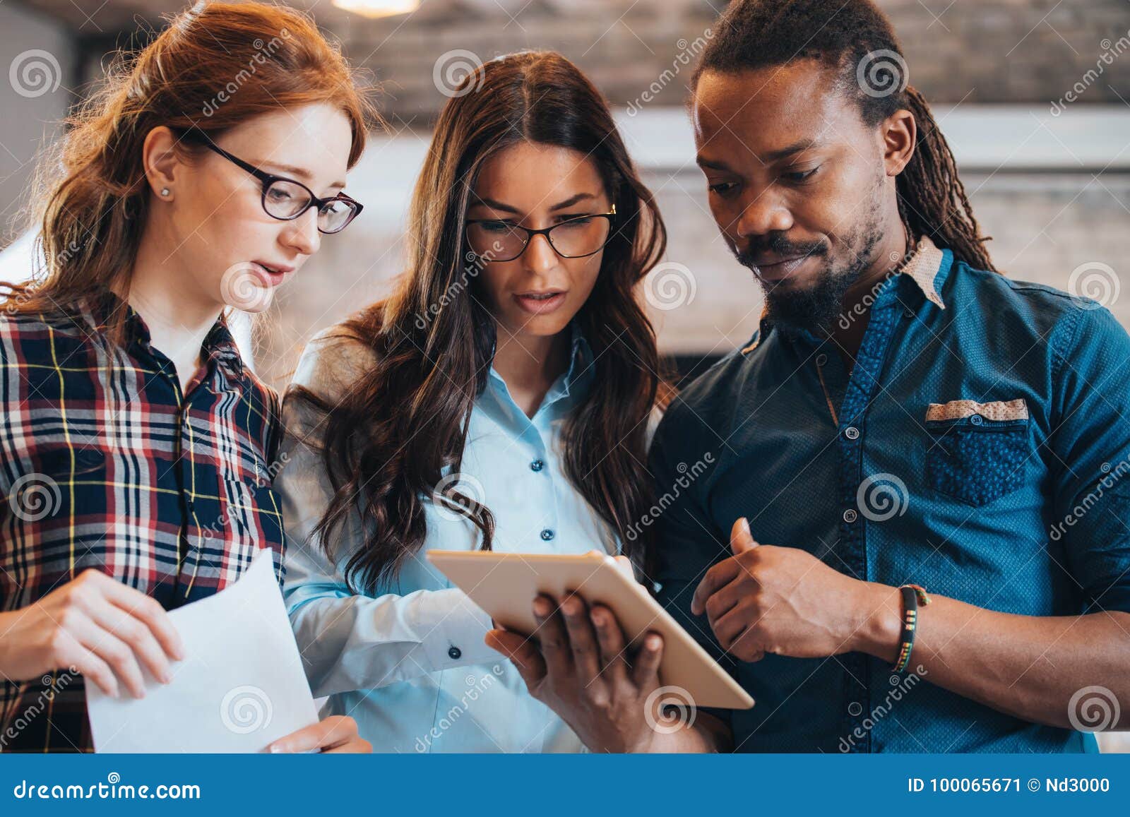 Company Employees Working in Office Stock Image - Image of ideas ...