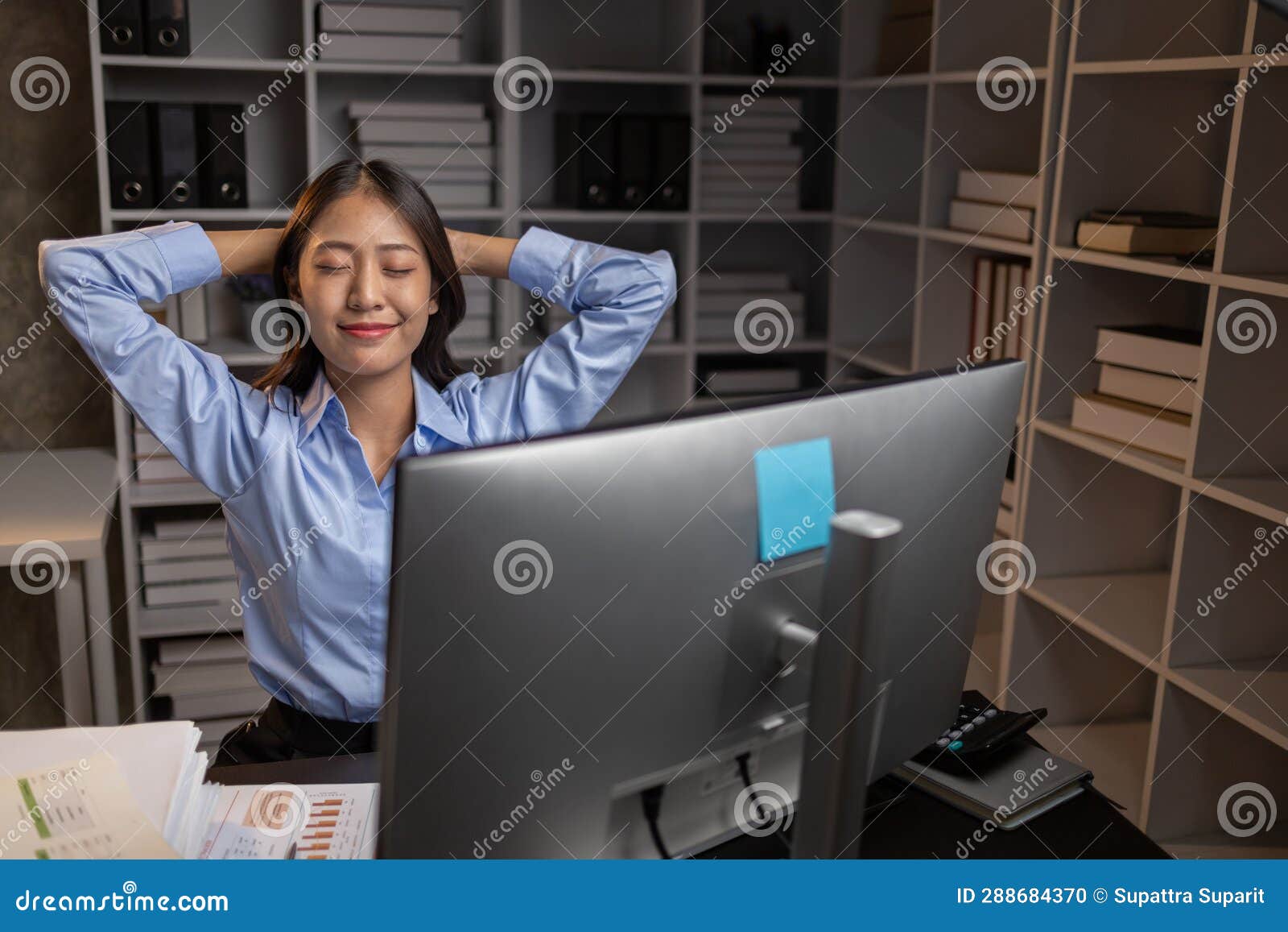 Company Employees Working Overtime after Work, Working Overtime after ... Company Employees Working Overtime after Work, Working Overtime after ...