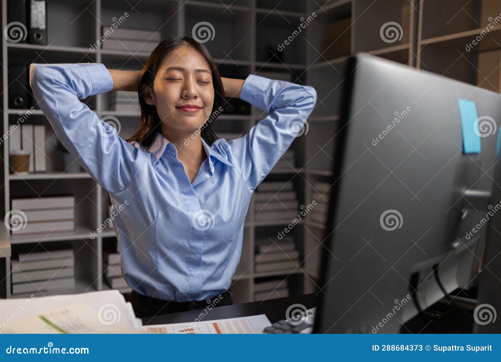 Company Employees Working Overtime after Work, Working Overtime after ... Company Employees Working Overtime after Work, Working Overtime after ...