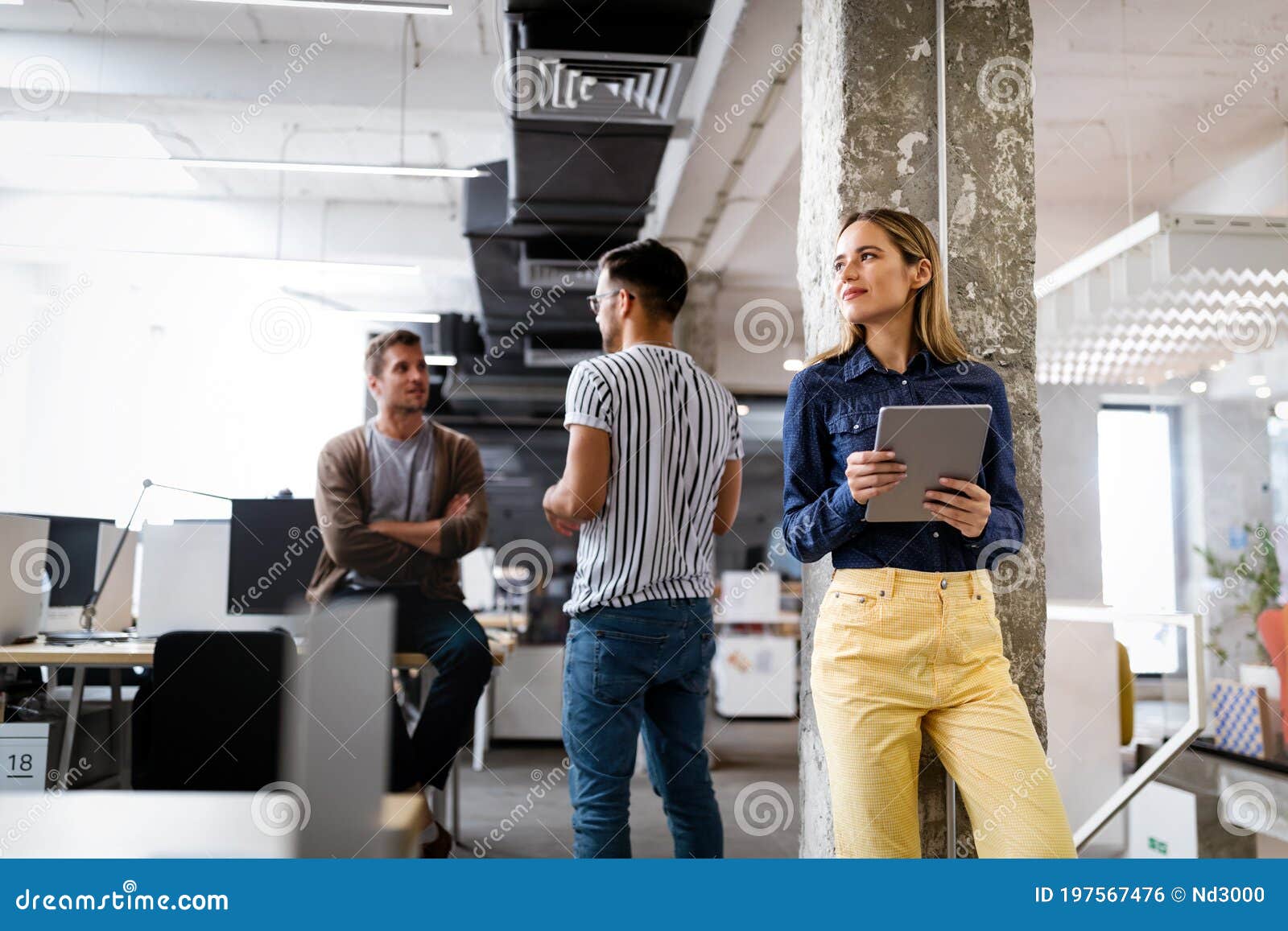 Company Employees Working in Software Development and Designer Office ...