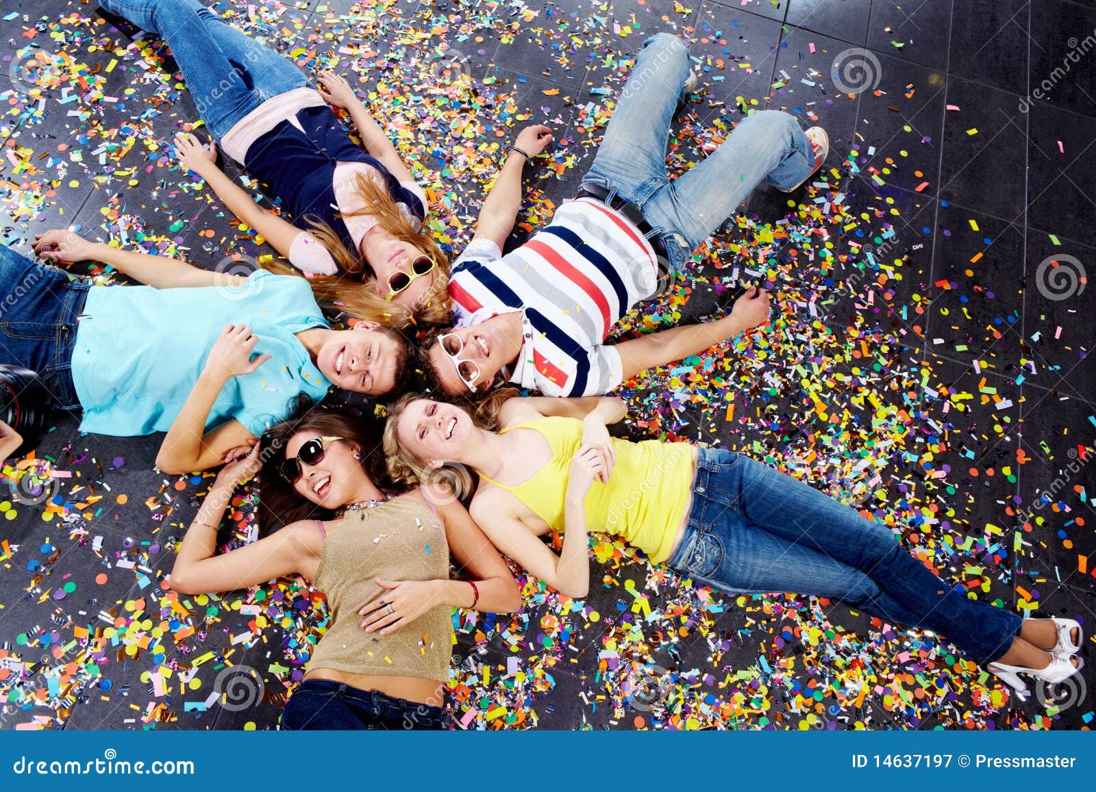 Company of friends stock image. Image of commitment, fashionable - 14637197