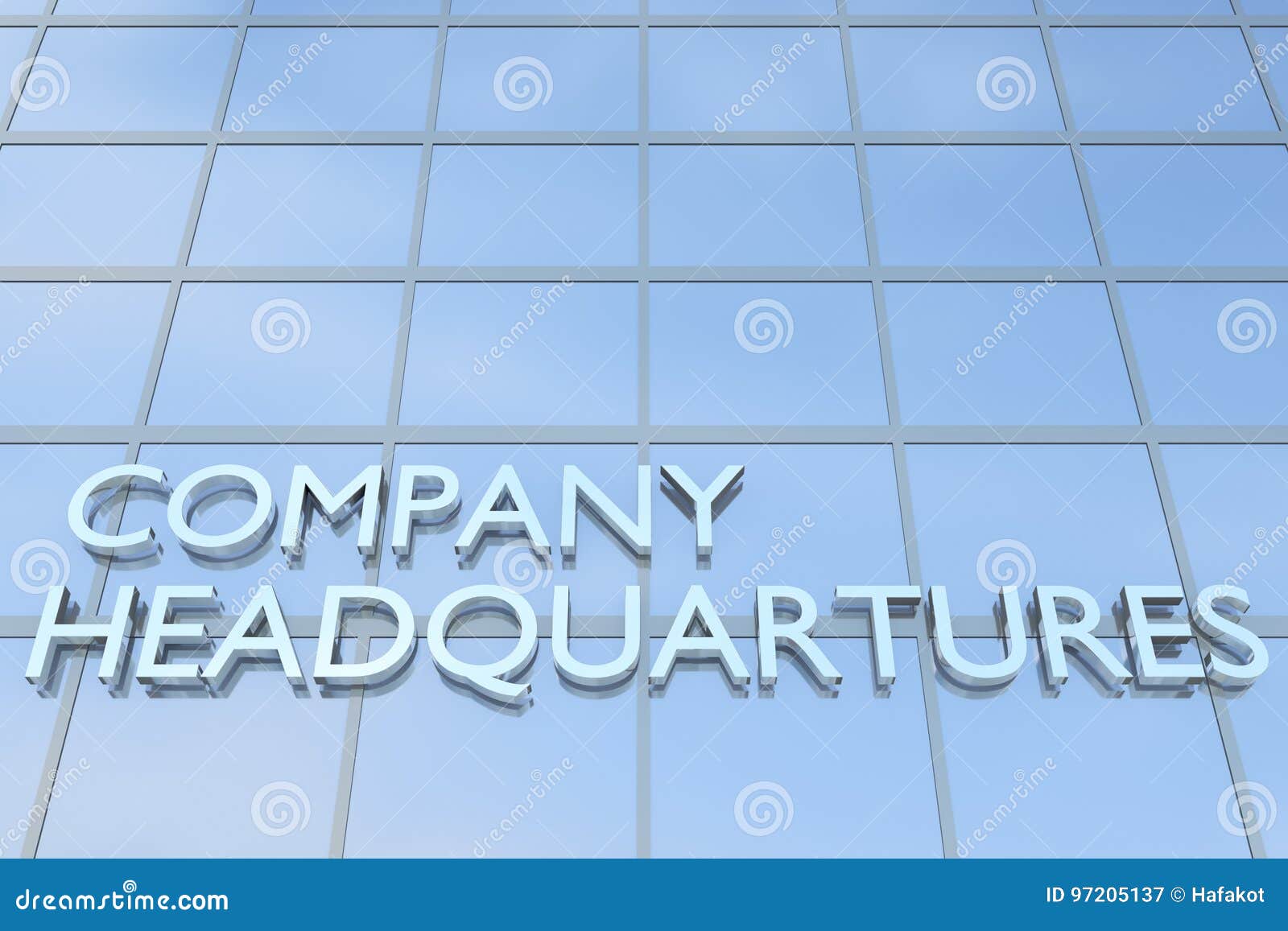 Company Headquarters Concept Stock Illustration - Illustration of ...