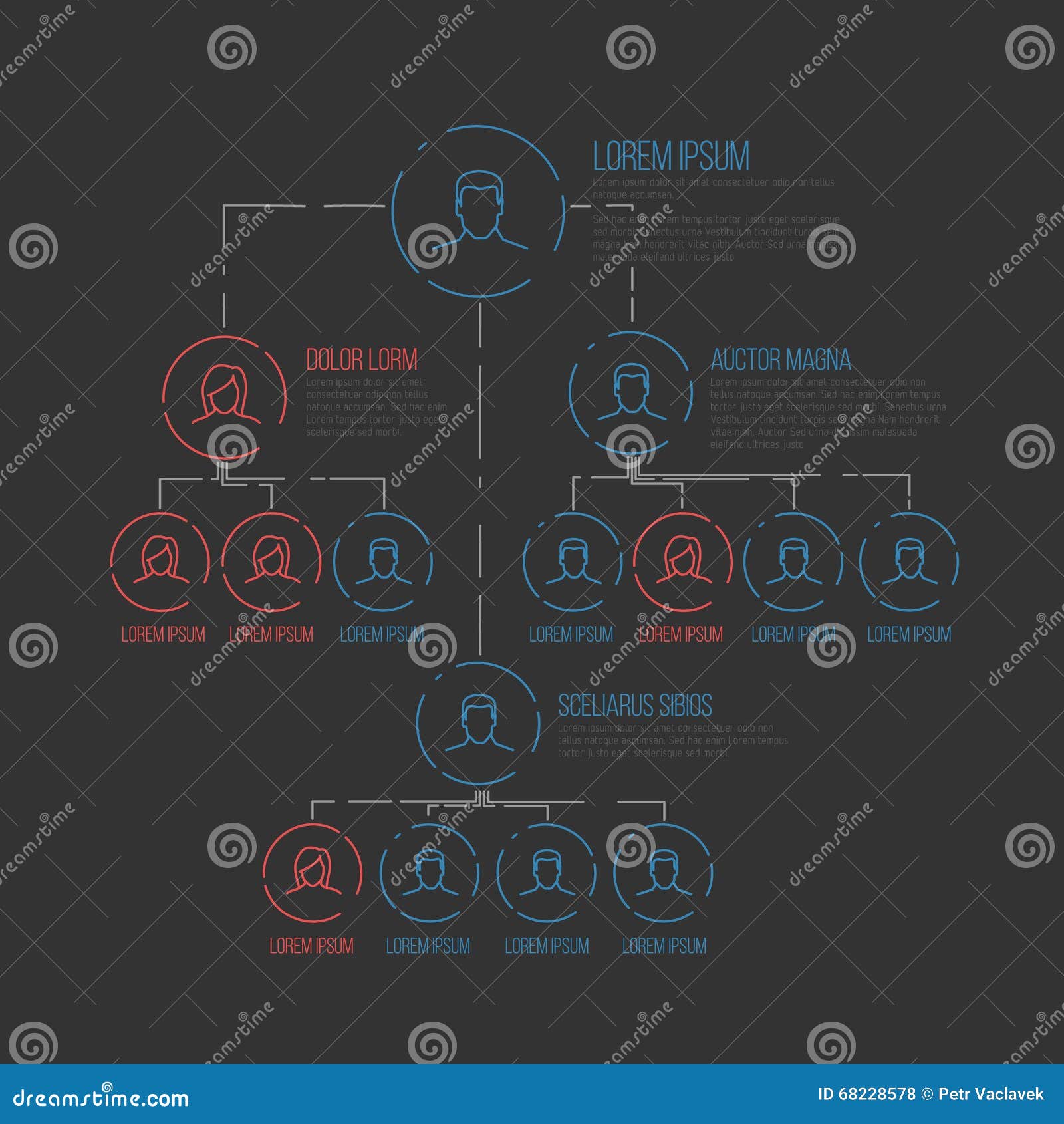 Company Hierarchy 3d Chart, Business Organization Structure With People ...
