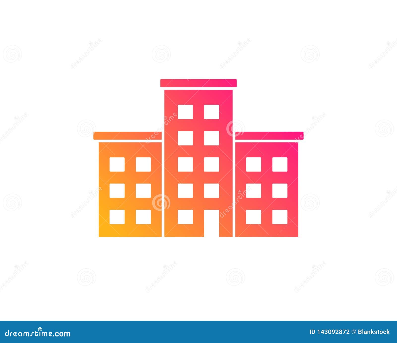 Company House Icon. Building Sign. Vector Stock Vector - Illustration ...