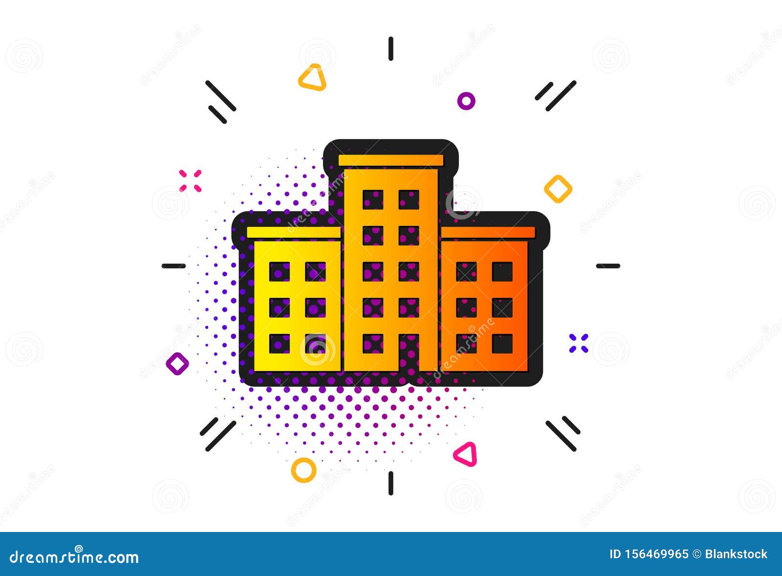 Company House Icon. Building Sign. Vector Stock Vector - Illustration ...