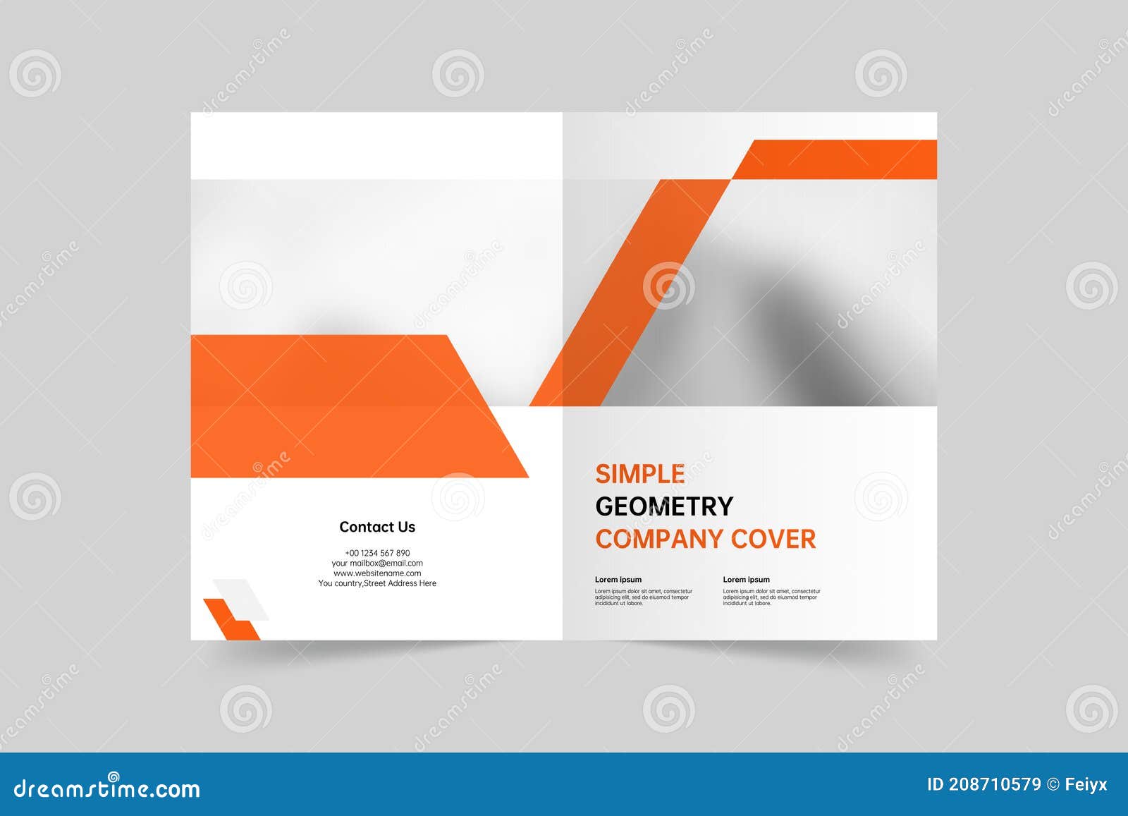 Company Introduction Brochure Template Vector Illustration ...