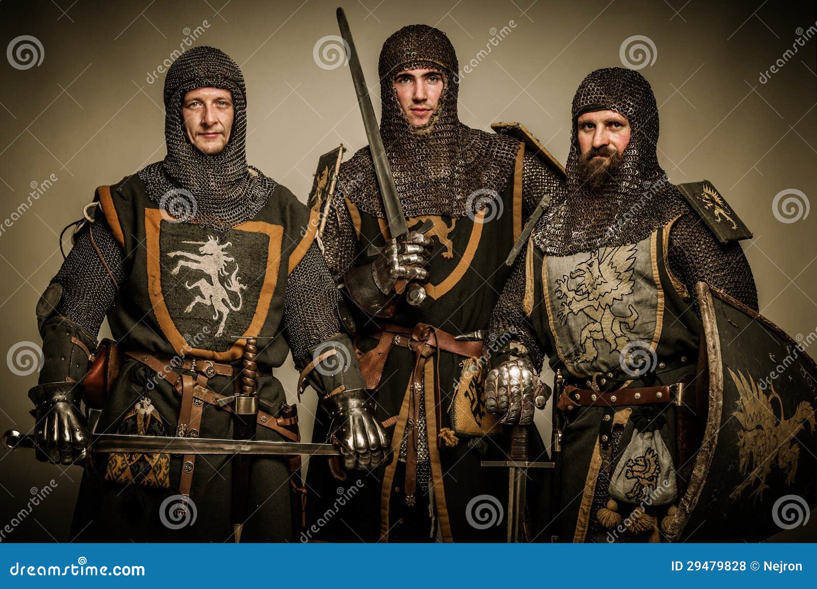 Company of knights stock photo. Image of crusades, friends - 29479828