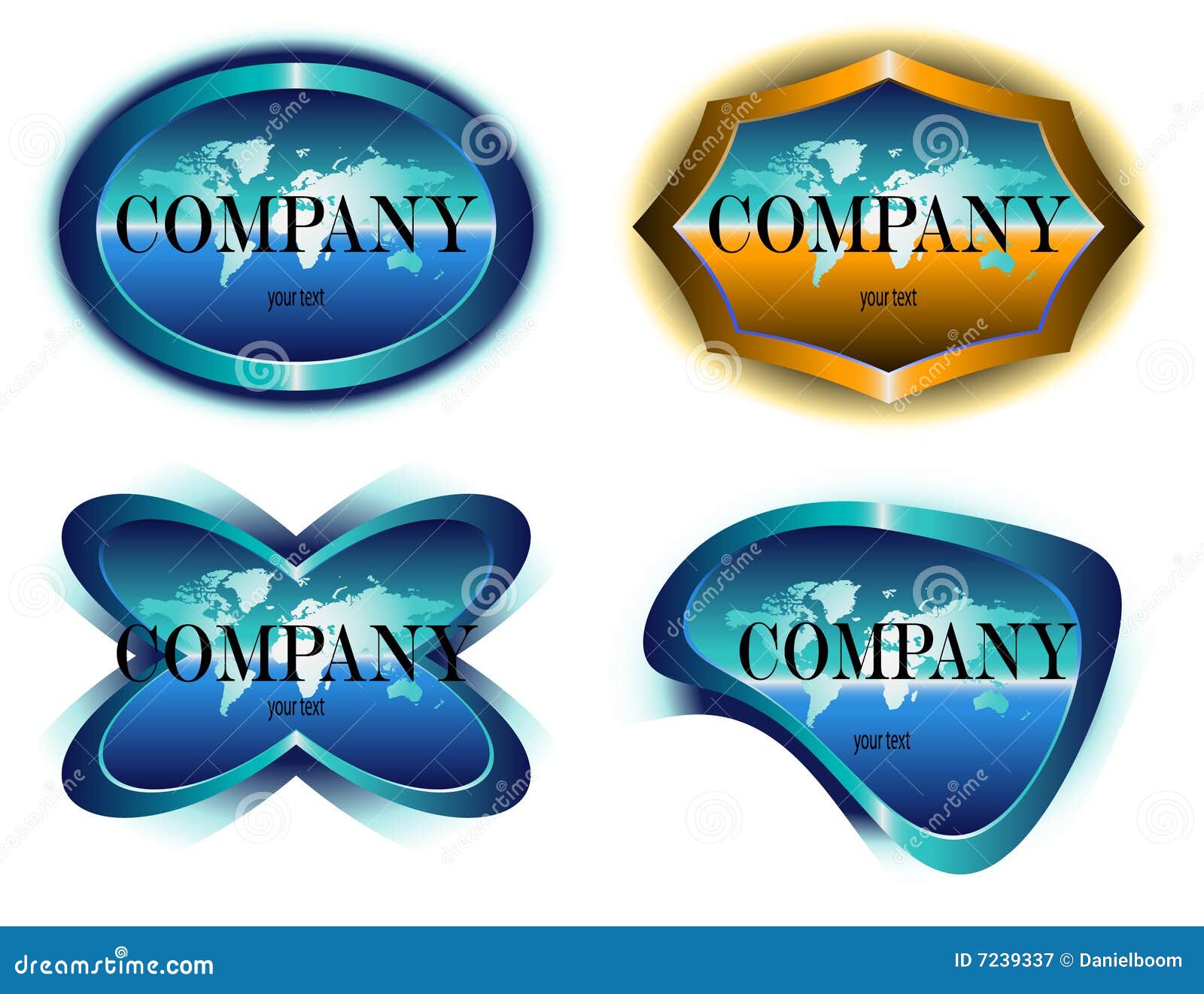 Company label design stock vector. Illustration of agency - 7239337