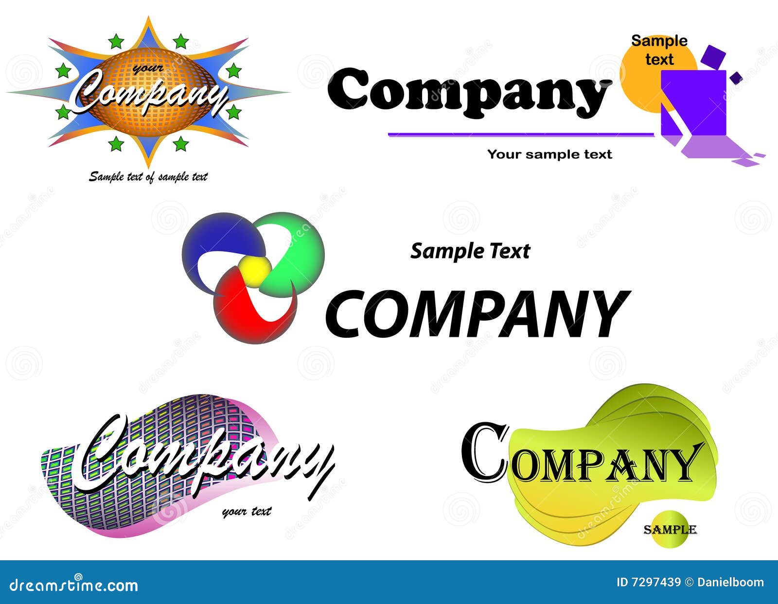 Company Label Design Vector Stock Vector - Illustration of background ...