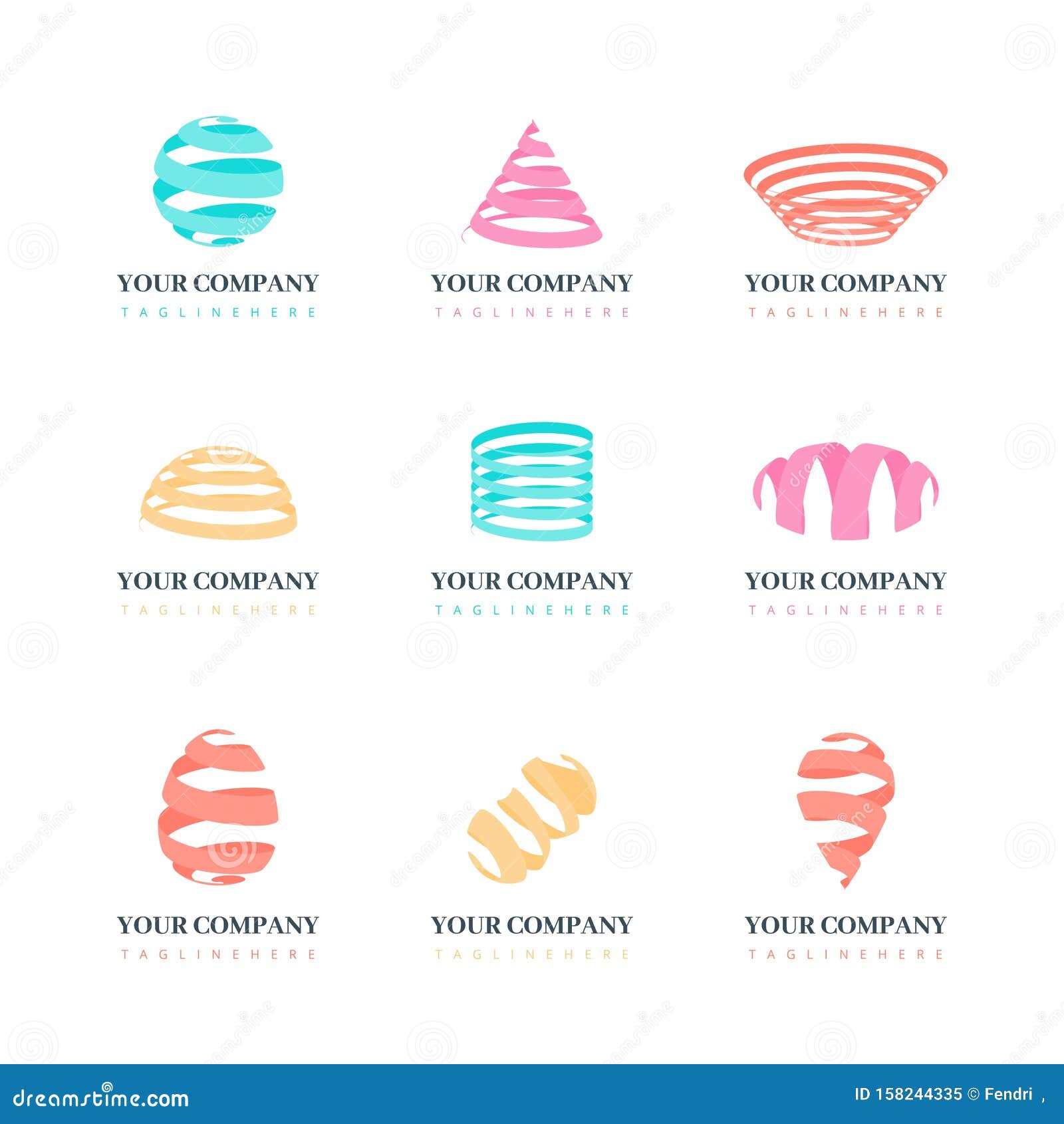 COMPANY LOGO COLLECTION stock vector. Illustration of company - 158244335