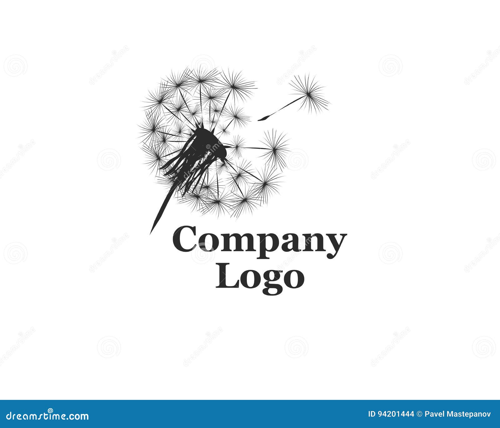 Company Logo with Dandelion Stock Vector - Illustration of decoration ...