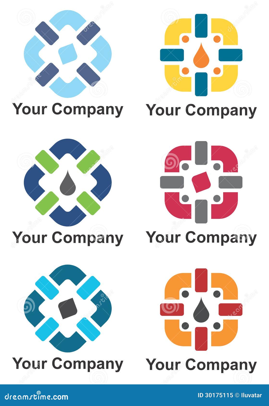 Company logo design stock vector. Illustration of coloured - 30175115