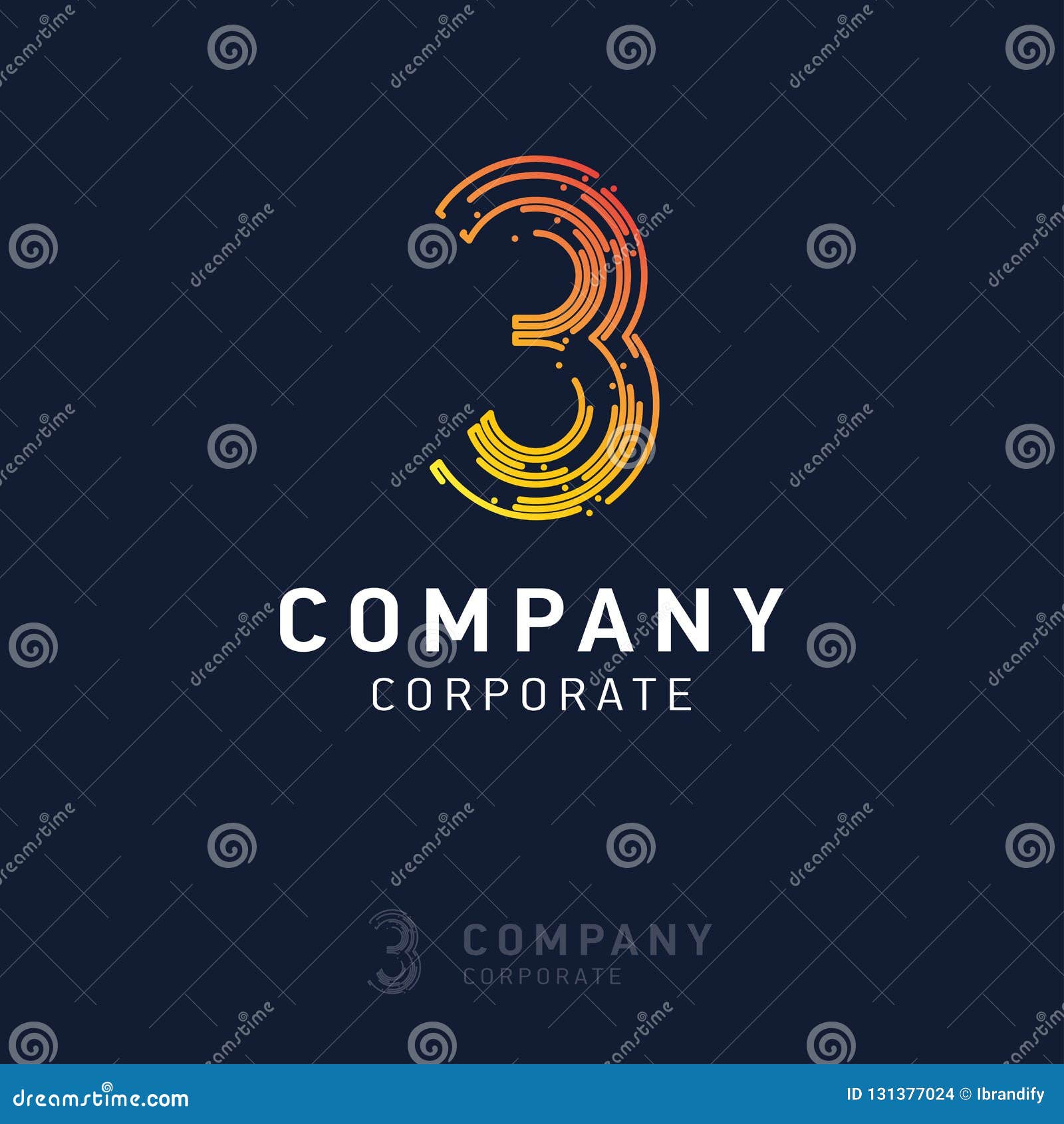 3 Company Logo Design Vector Stock Vector - Illustration of geometric ...
