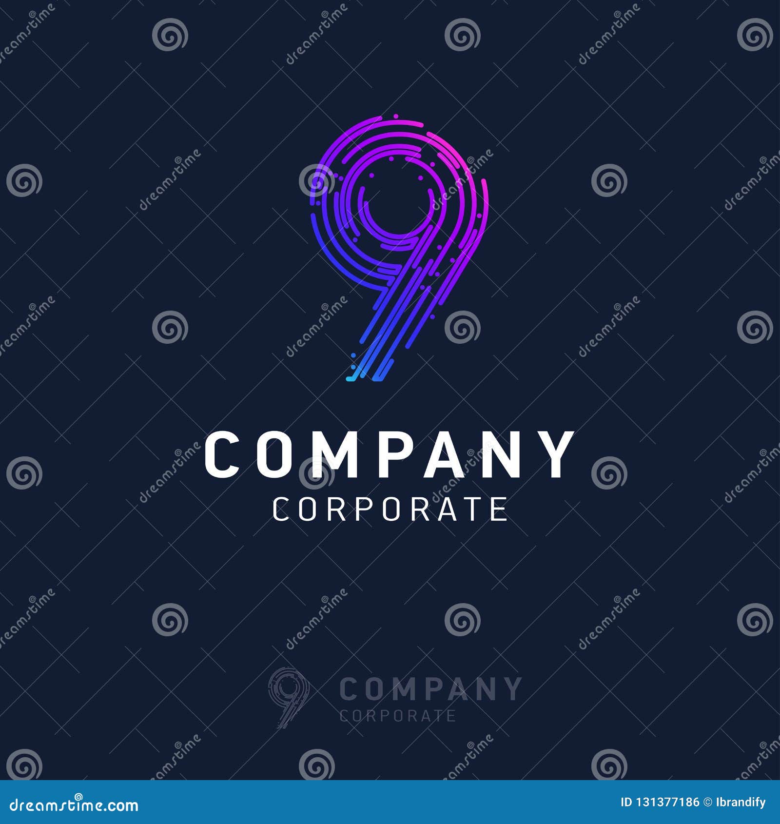 9 Company Logo Design Vector Stock Vector - Illustration of letter ...