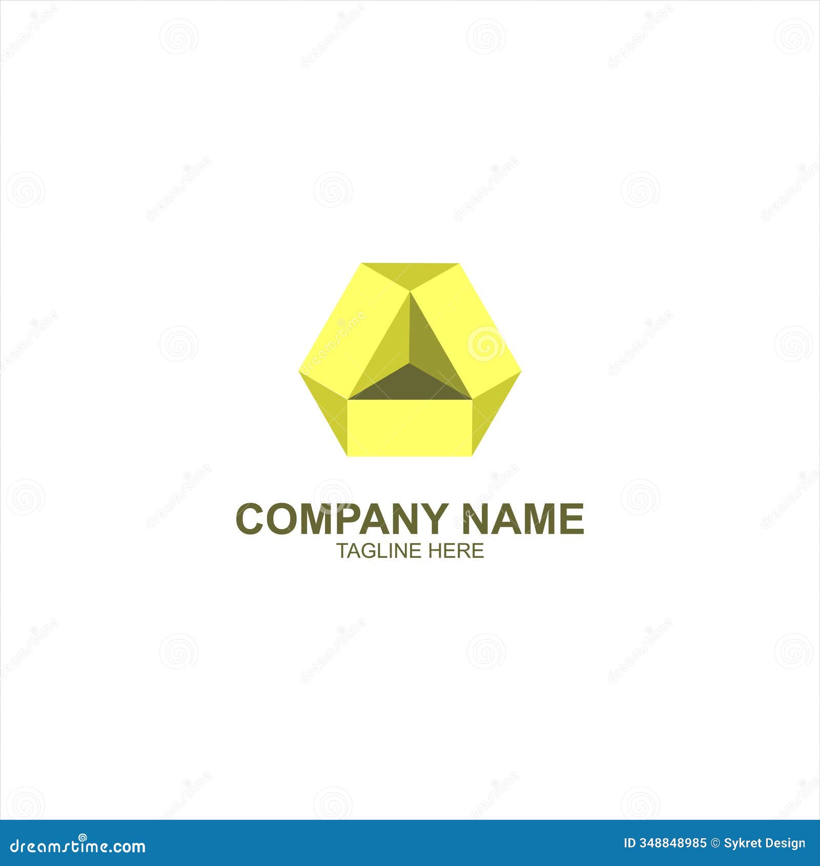 Company Logo Icon with Creative Vector Illustration Stock Vector ...