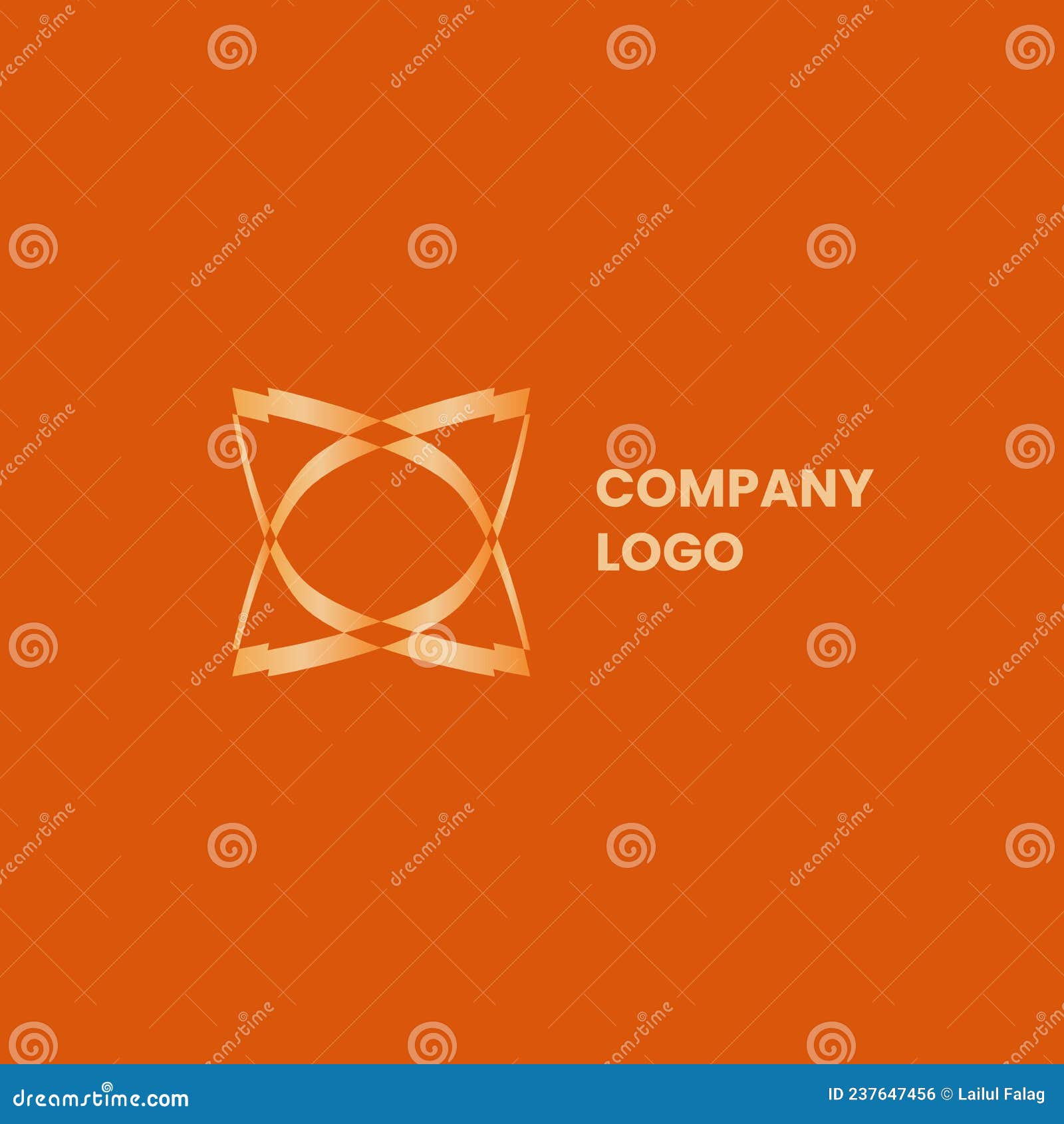Company Logo Orange Technology Robo Stock Vector - Illustration of line ...