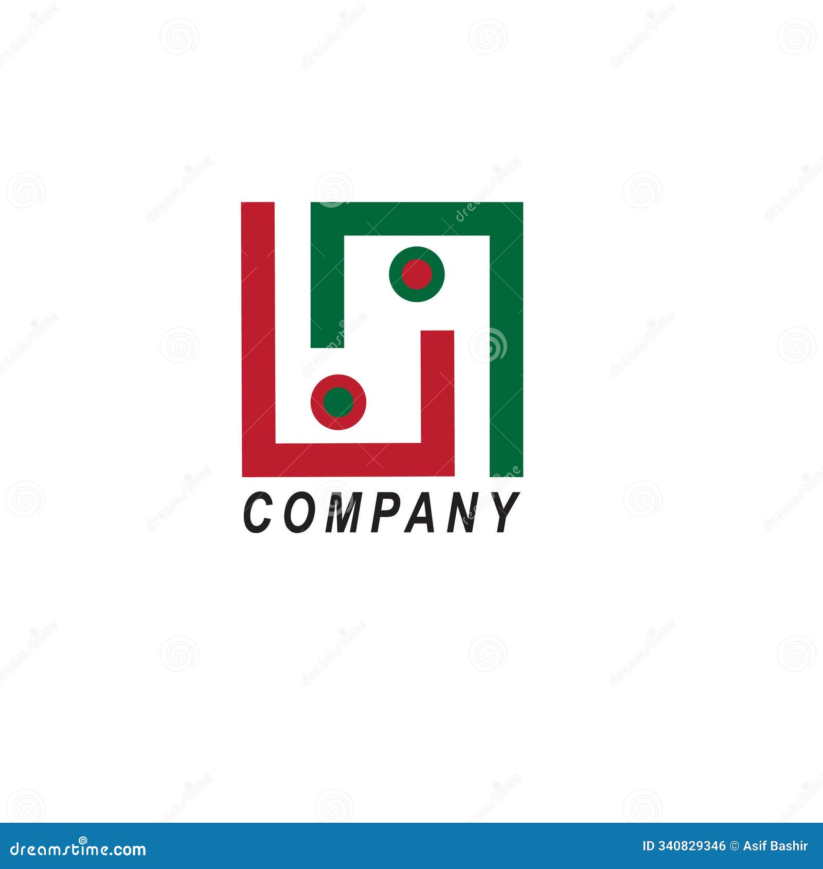 Company Logo with Related Company Theme Stock Illustration ...