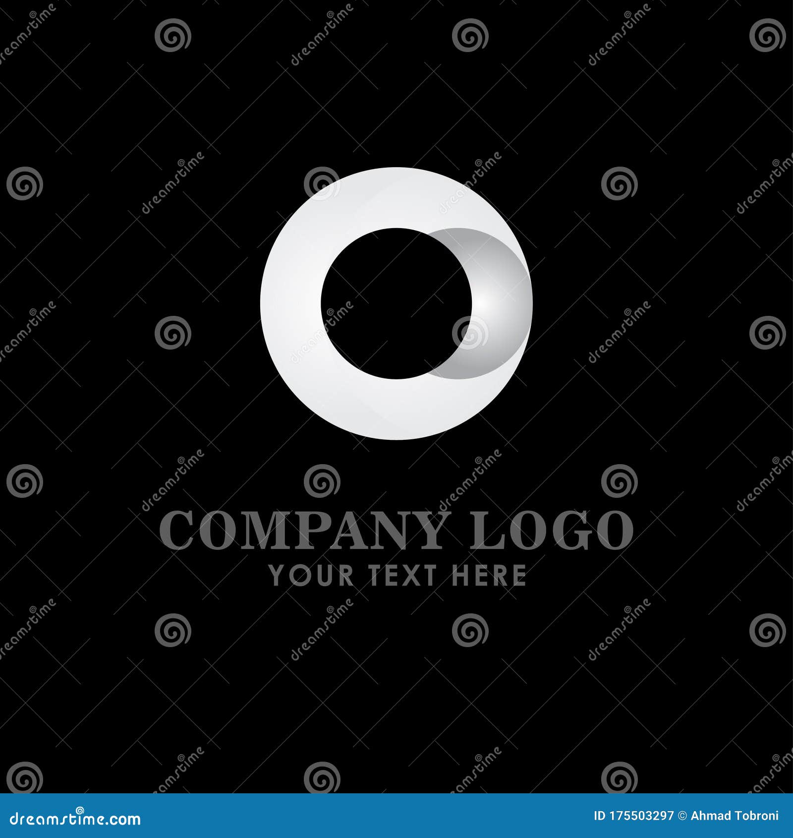 Company Logo Silver Vector Template Design Illustration Stock Vector ...