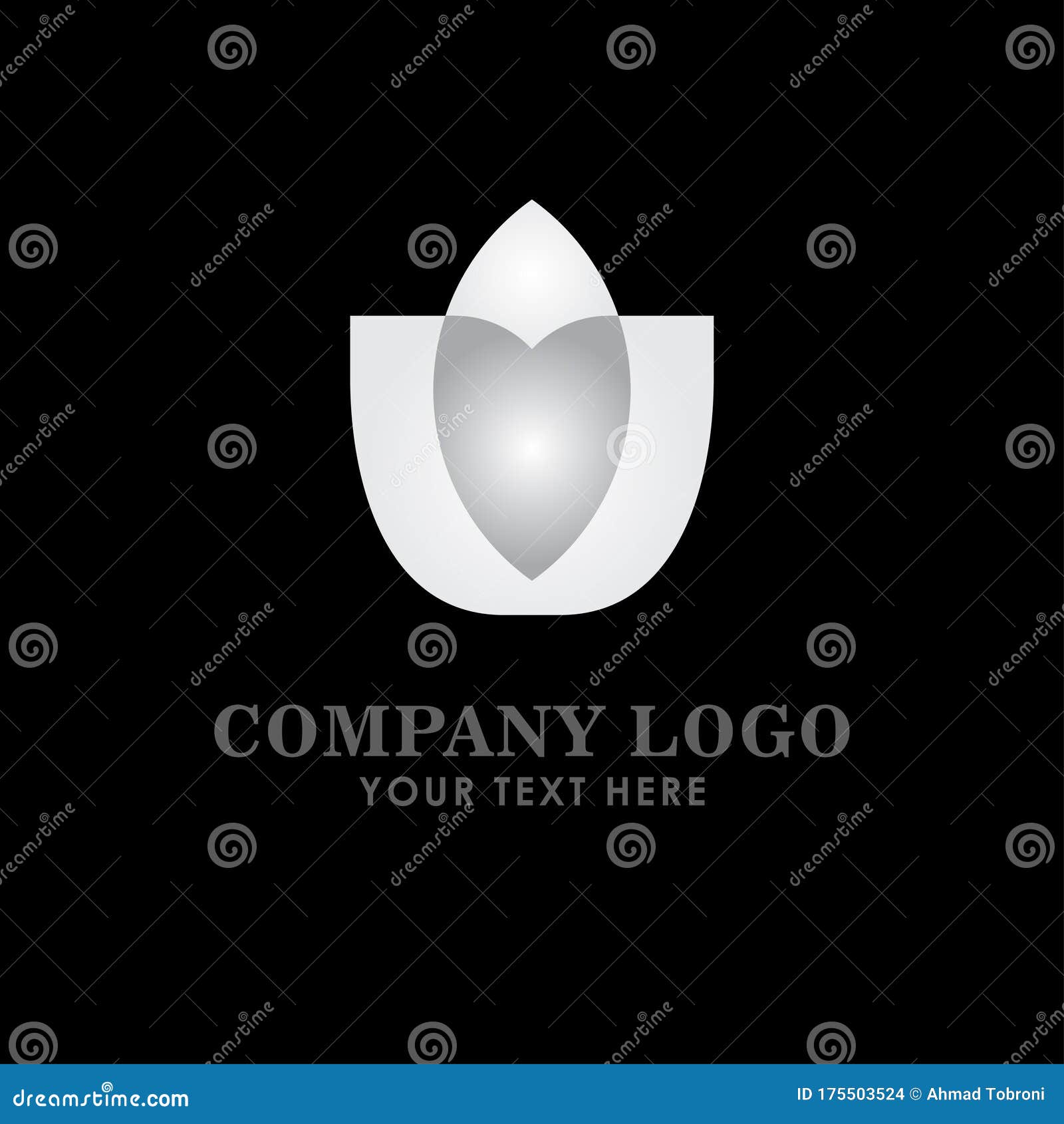 Company Logo Silver Vector Template Design Illustration Stock Vector ...