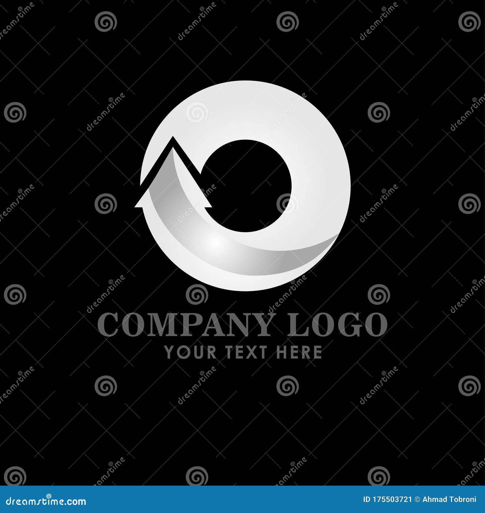 Company Logo Silver Vector Template Design Illustration Stock Vector ...