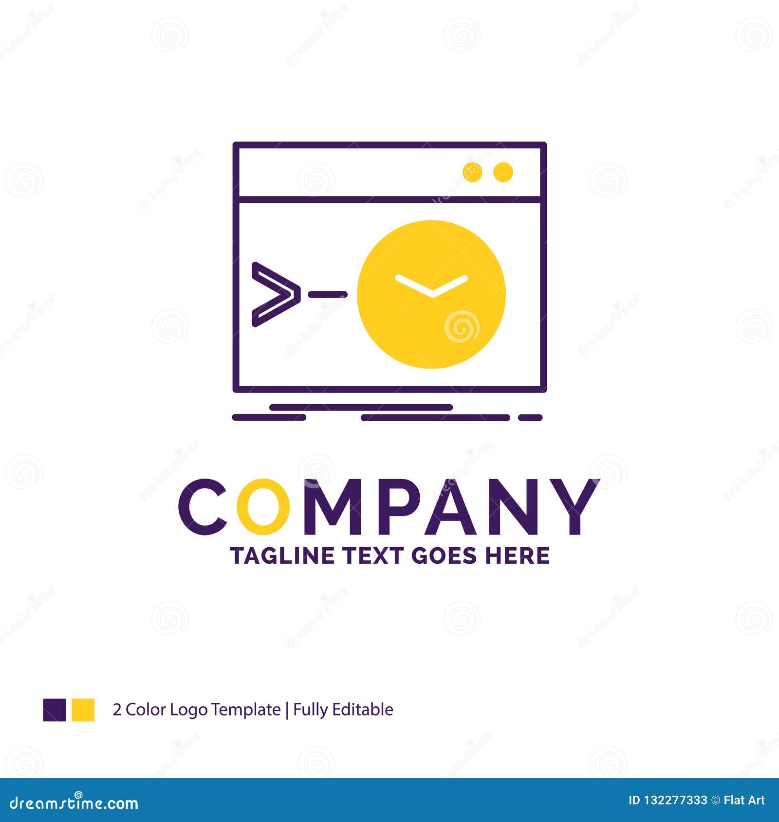 Company Name Logo Design for Admin, Command, Root, Software, Ter Stock ...