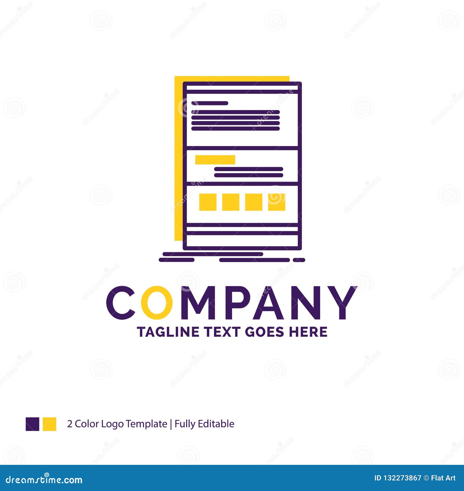 Company Name Logo Design for Browser, Dynamic, Internet, Page, R Stock ...