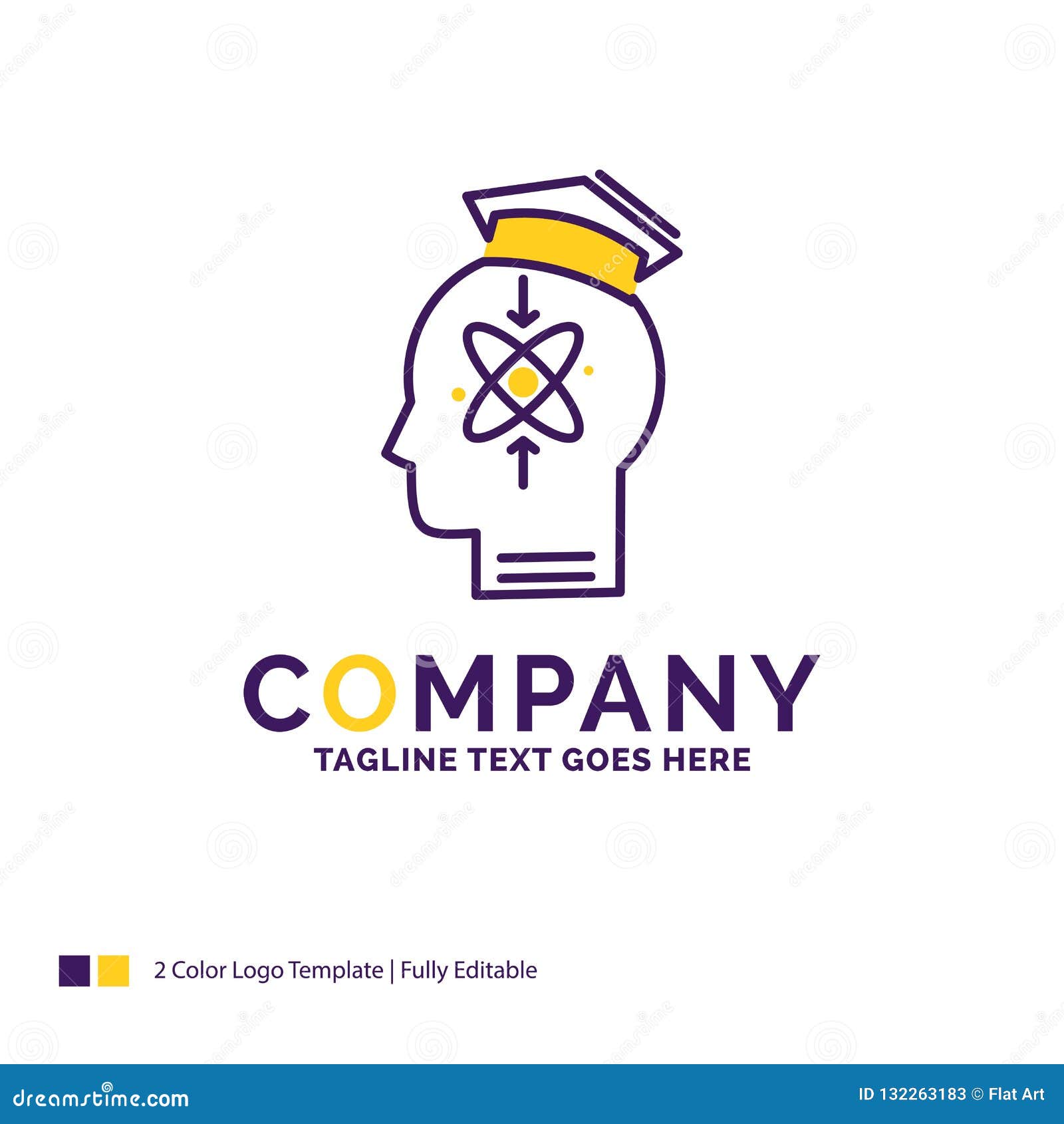 Company Name Logo Design for Capability, Head, Human, Knowledge Stock ...