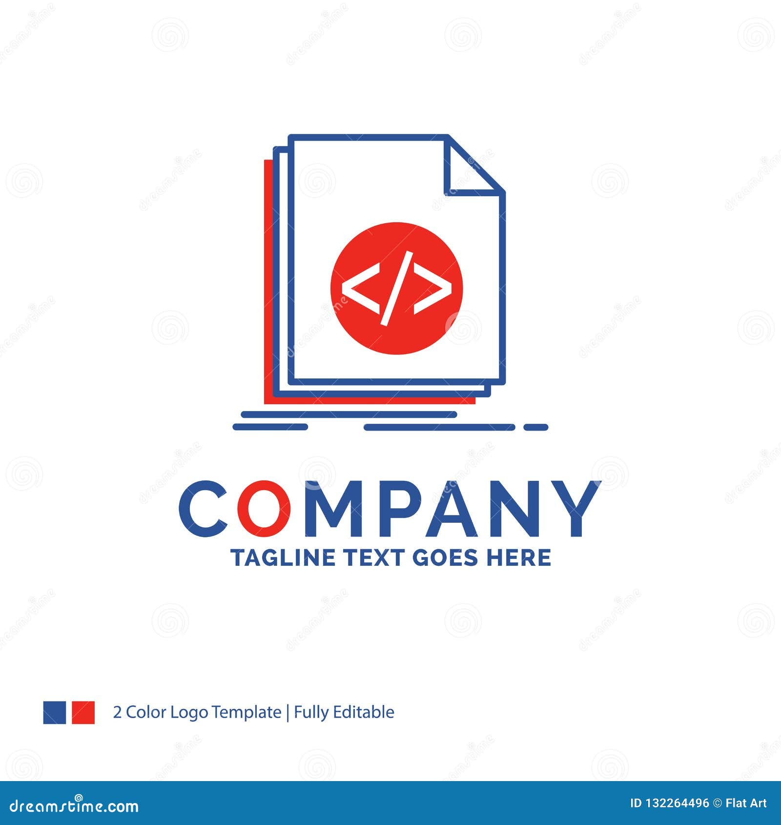 Company Name Logo Design for Code, Coding, File, Programming, Sc Stock Vector - Illustration of ...