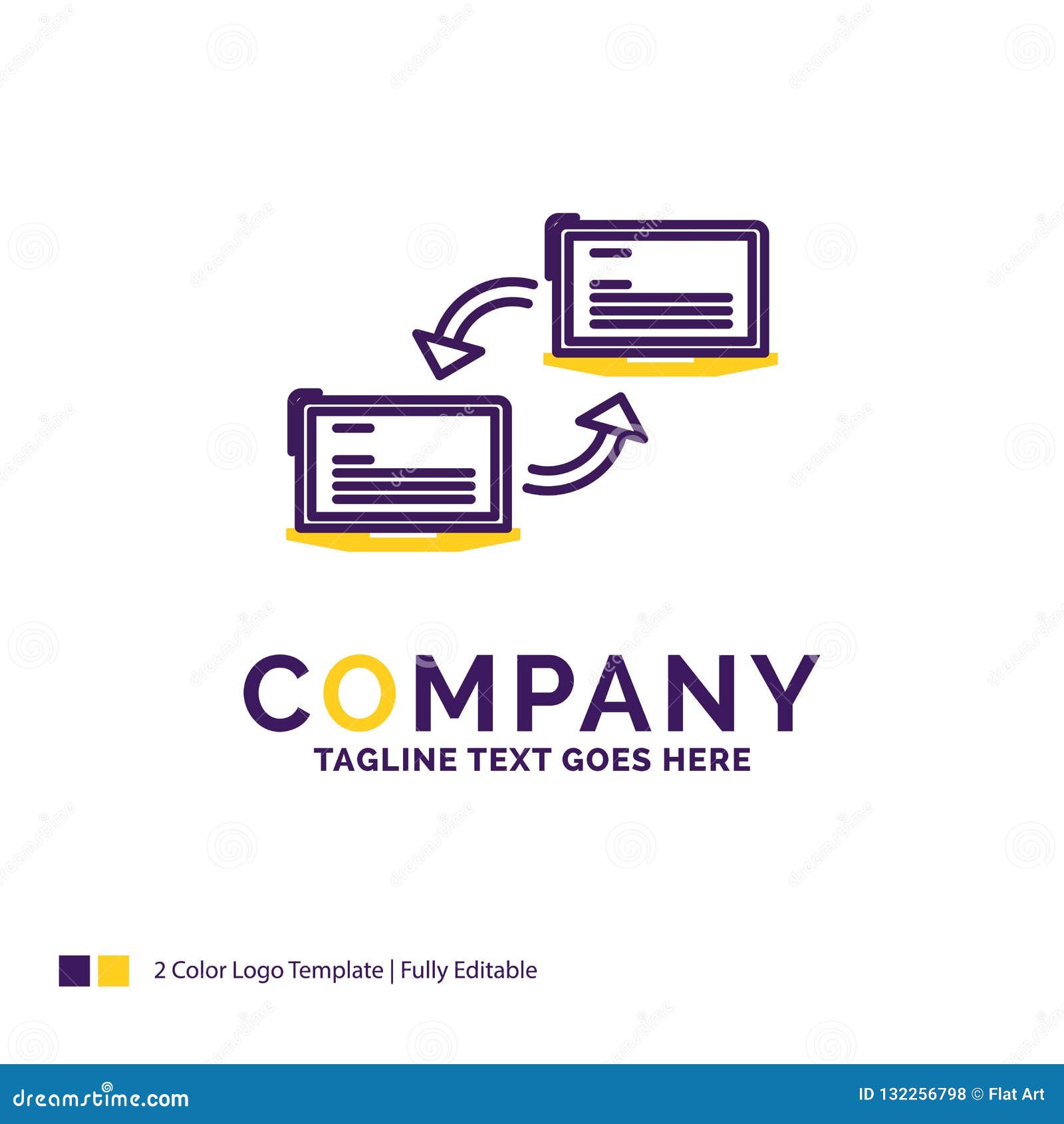 Company Name Logo Design for Computer, Connection, Link, Network Stock ...