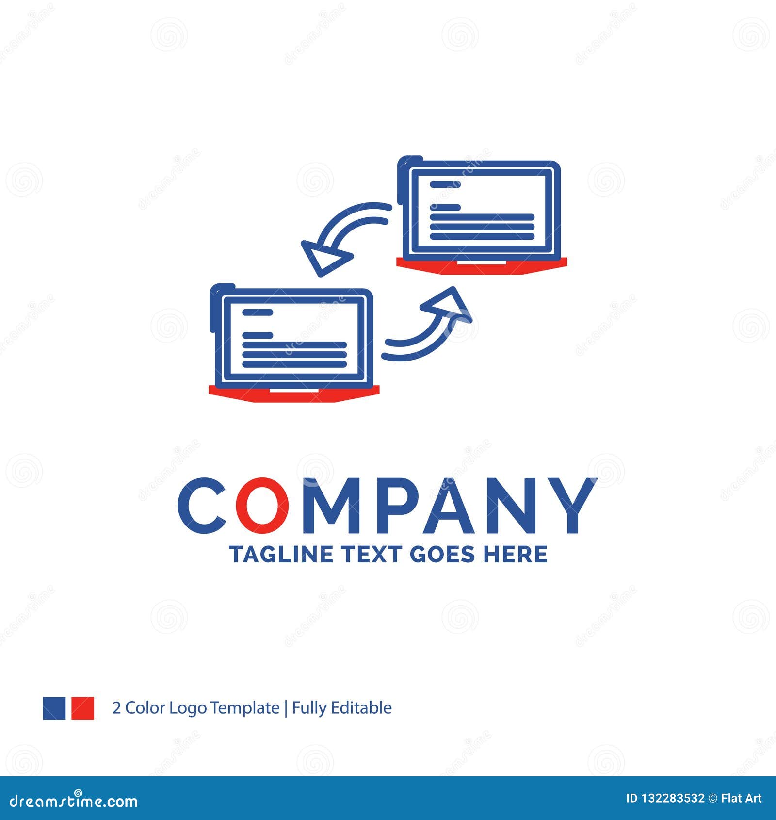 Company Name Logo Design for Computer, Connection, Link, Network Stock ...