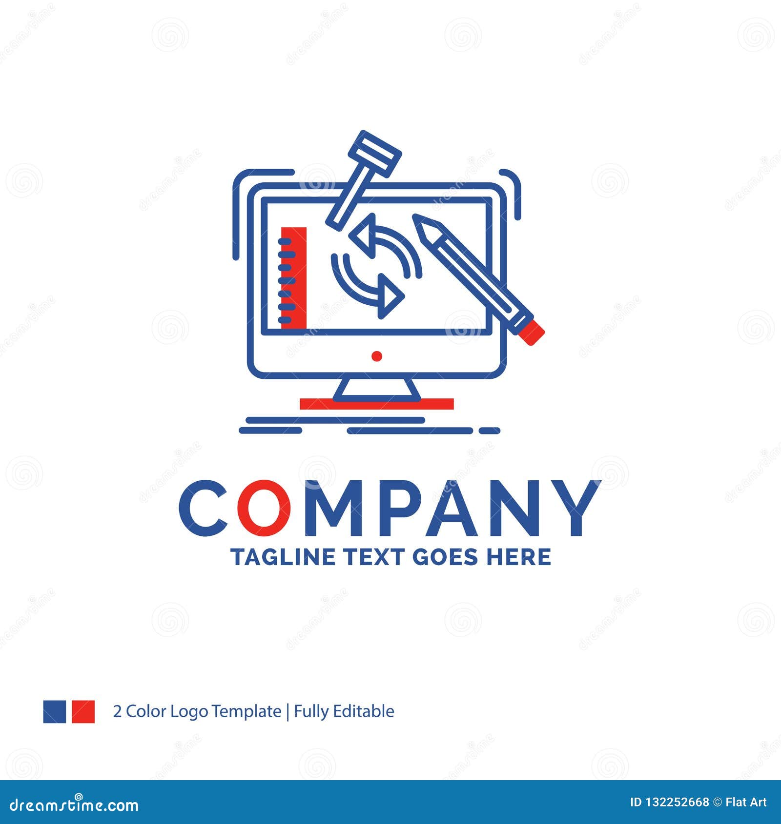 Company Name Logo Design for Engineering, Project, Tools, Worksh Stock ...