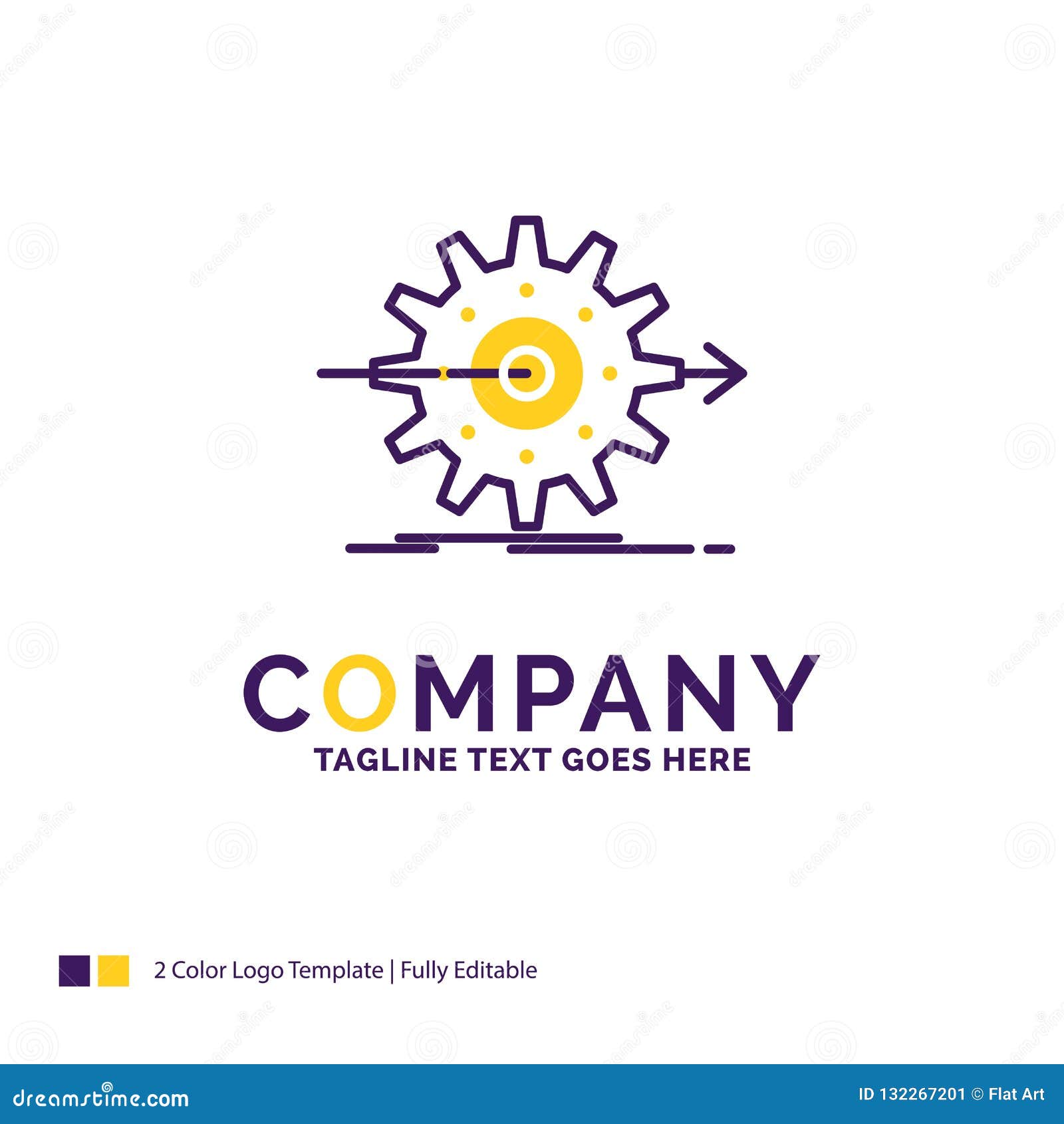 Company Name Logo Design for Performance, Progress, Work, Settin Stock ...