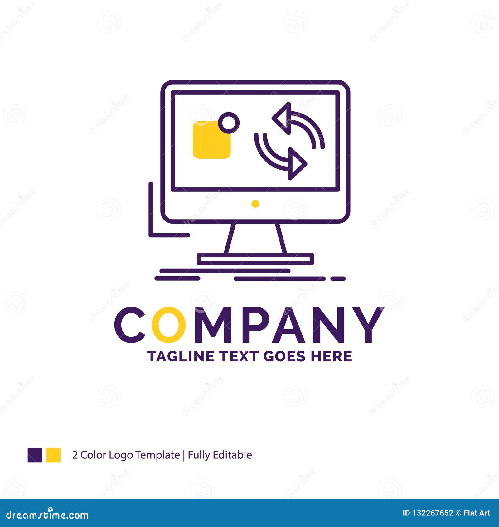 Company Name Logo Design for Update, App, Application, Install Stock ...