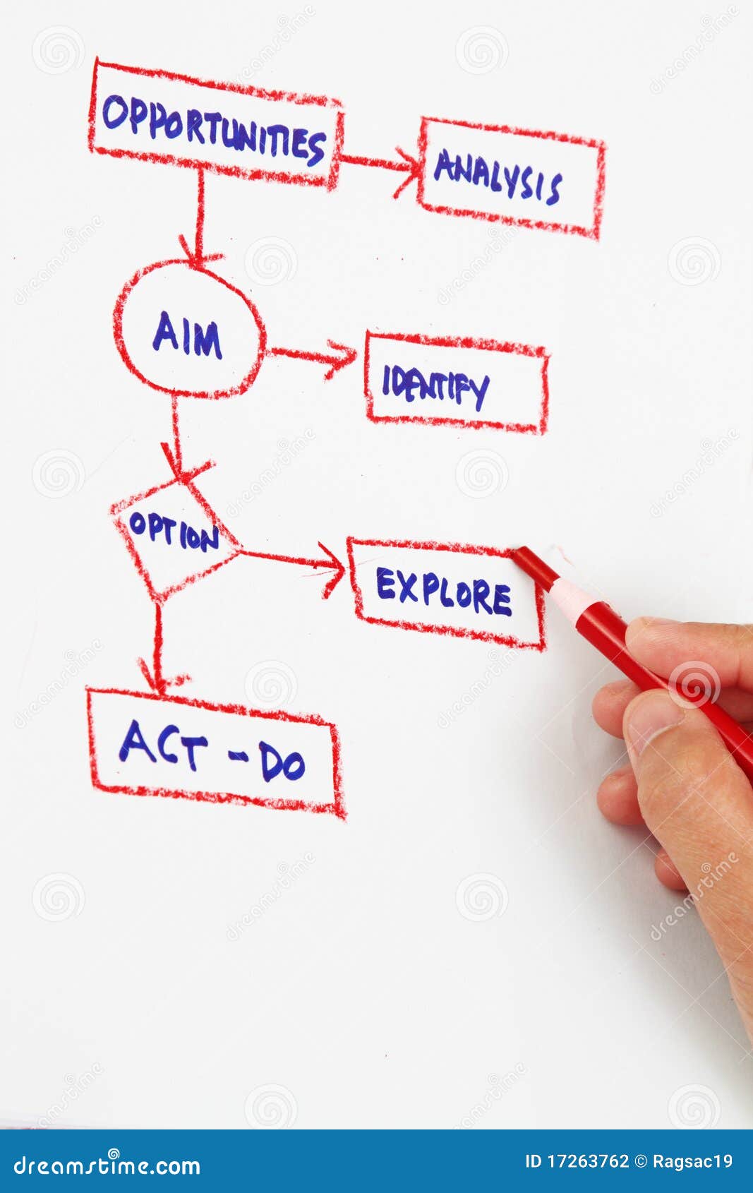 Company objective stock photo. Image of management, flowchart - 17263762