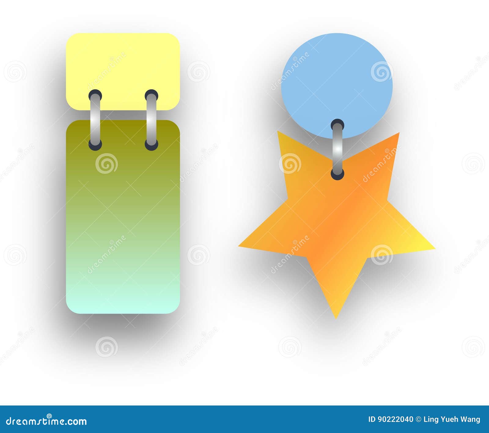 Company Office Multi - Function Color Recognition Label Stock Vector ...