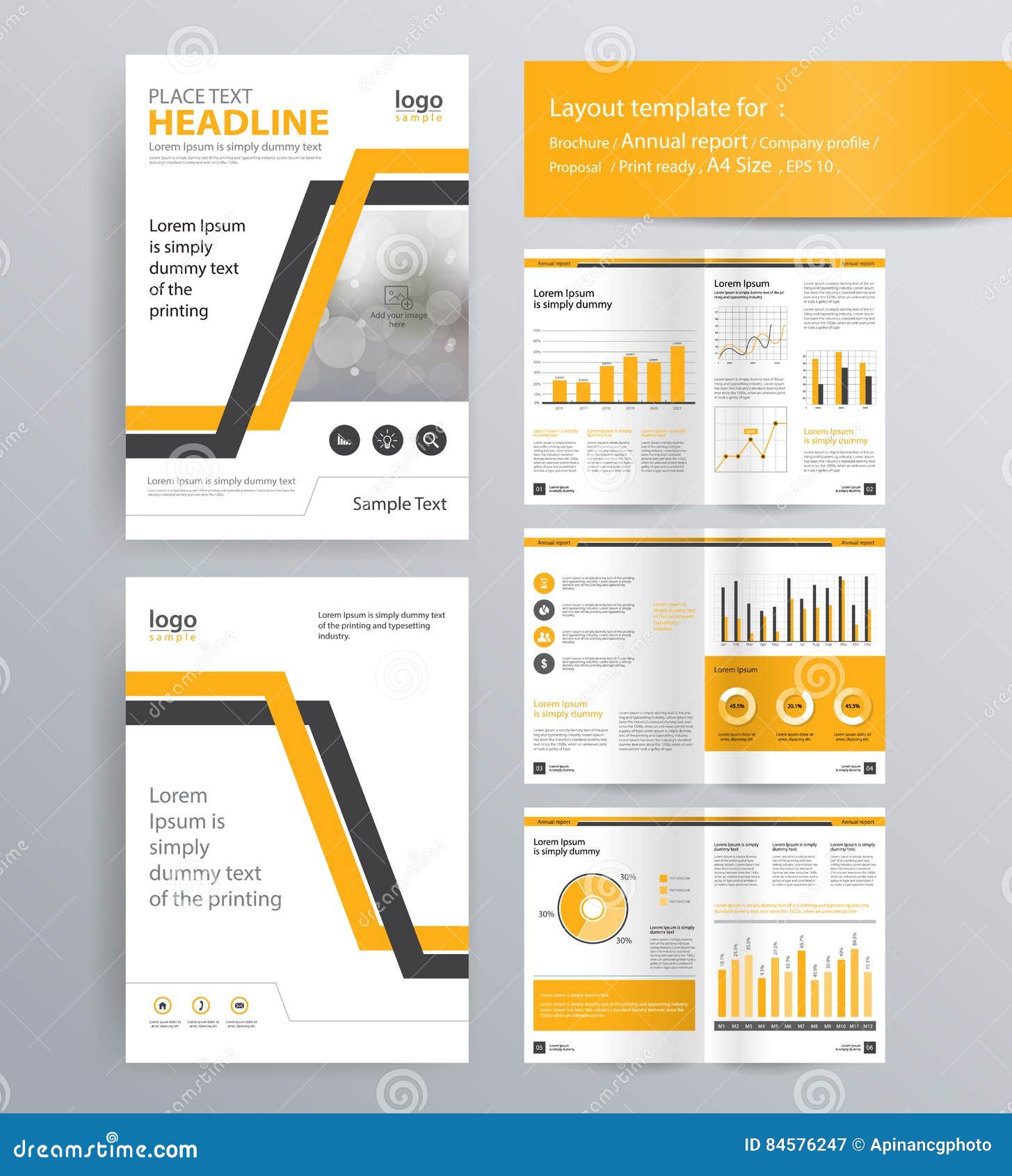 Company Profile, Annual Report, Brochure Template. Stock Vector ...