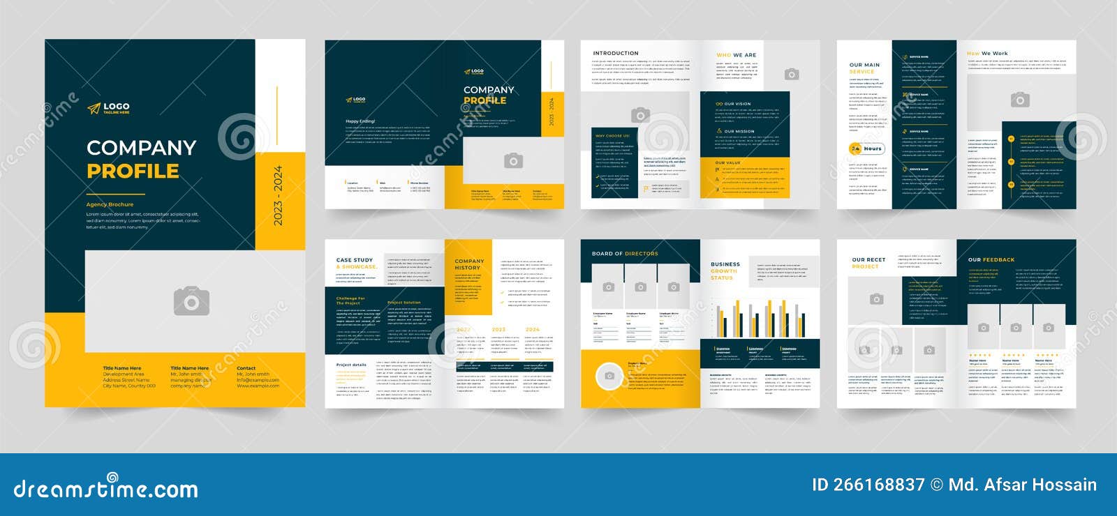 Company Profile Layout Profile Company Template Brochure Design Stock ...