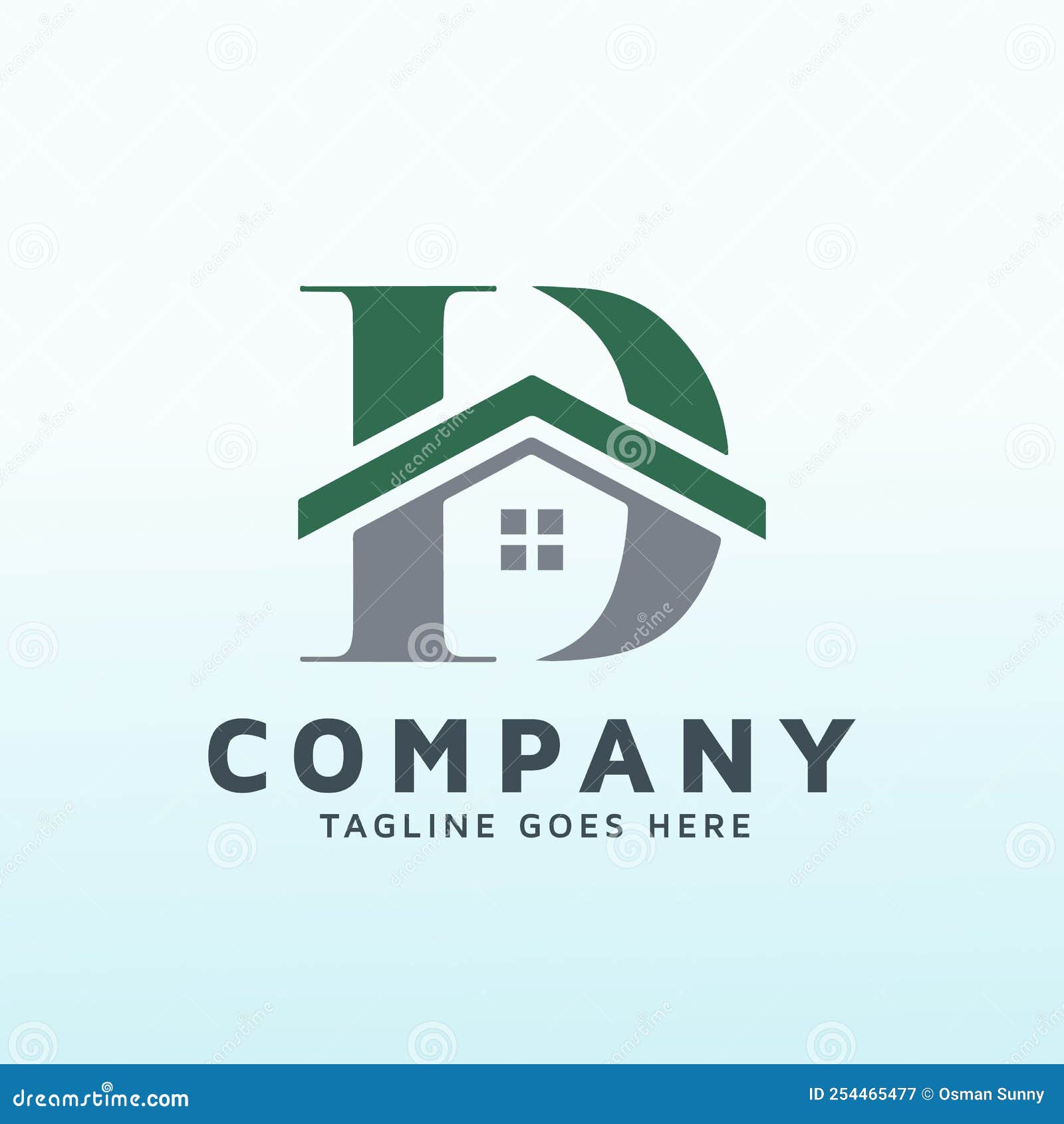 Company Real Estate Vector Logo Design Idea Stock Vector - Illustration ...