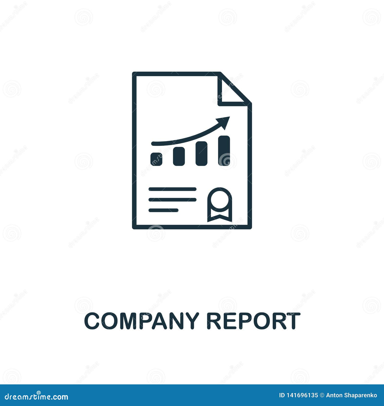 Company Report Icon. Creative Element Design from Risk Management Icons ...
