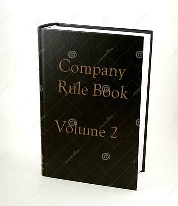 Company Rule Book stock image. Image of black, instruction - 22808319