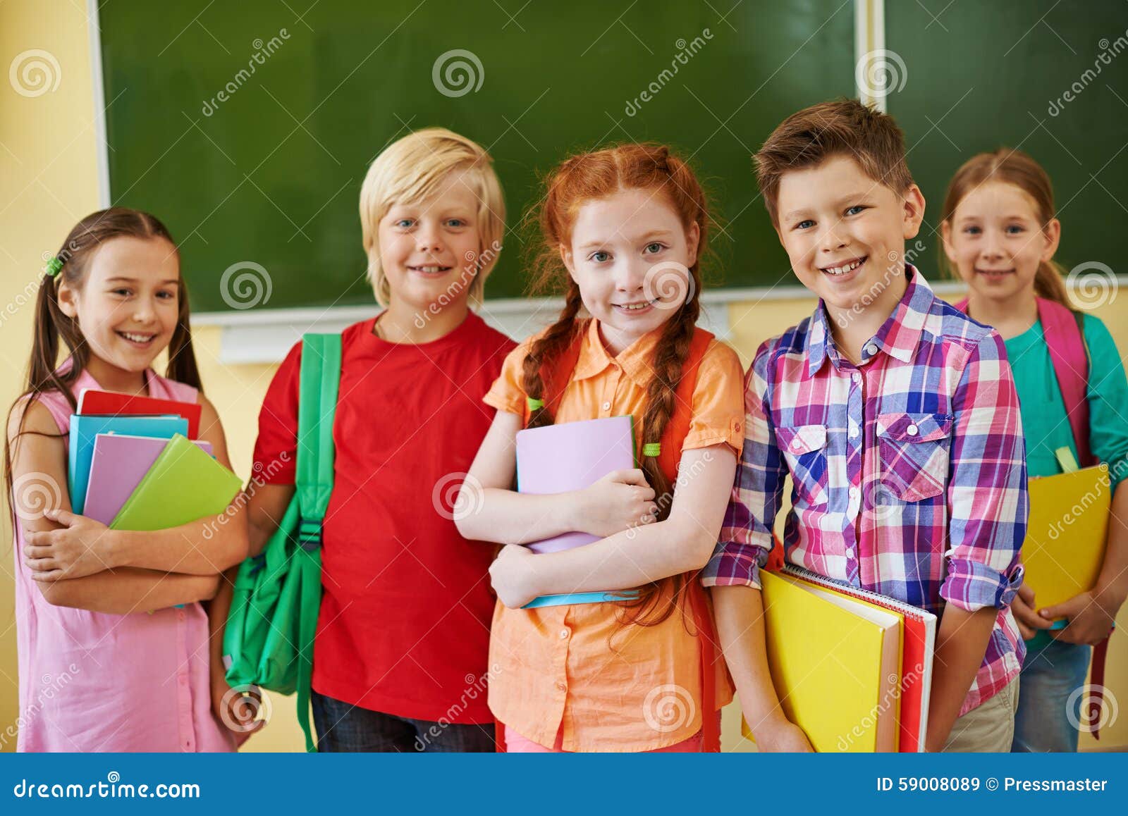 Company of school friends stock image. Image of little - 59008089
