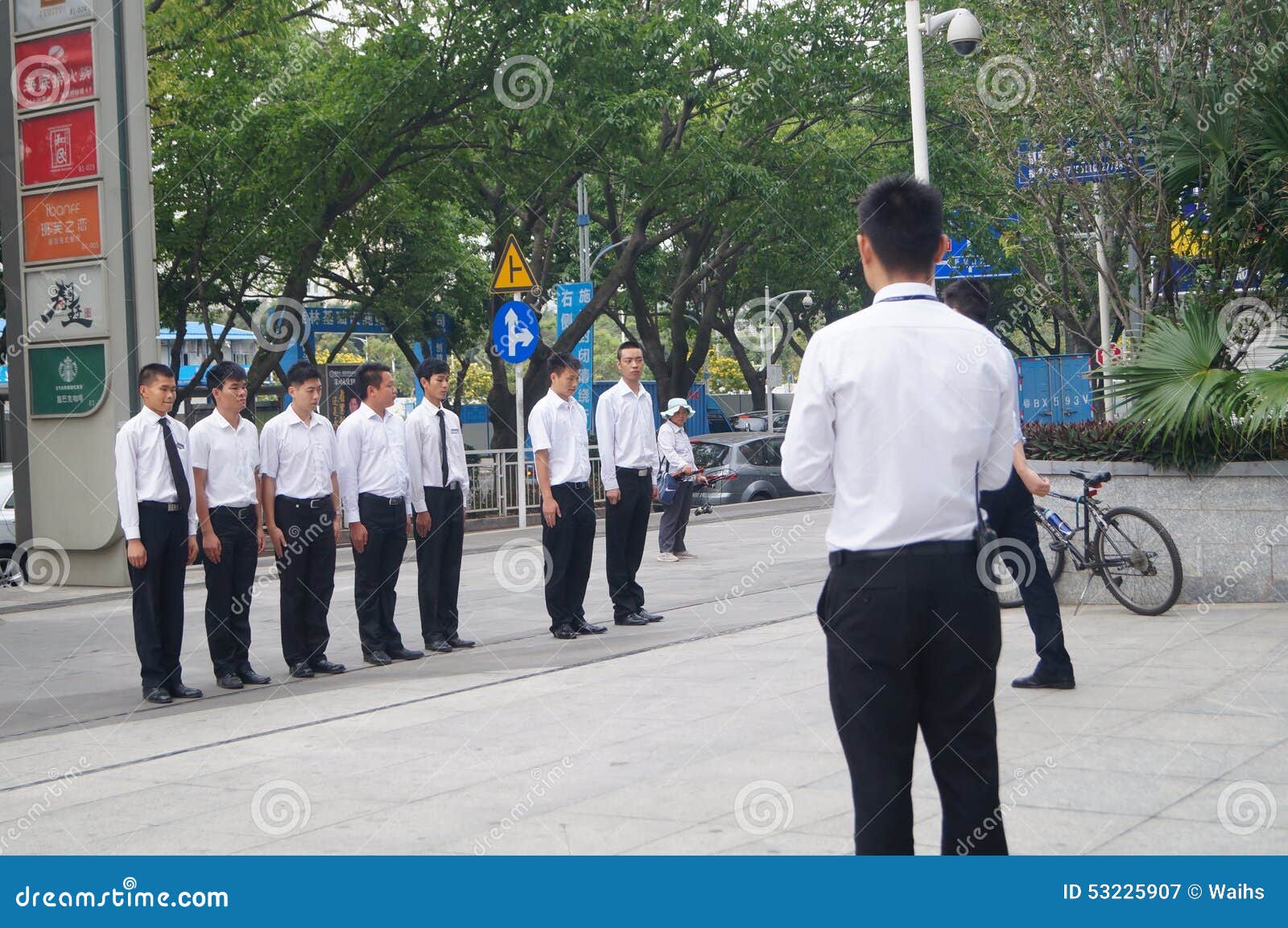 Company Security Officer Training in Formation Editorial Photography ...