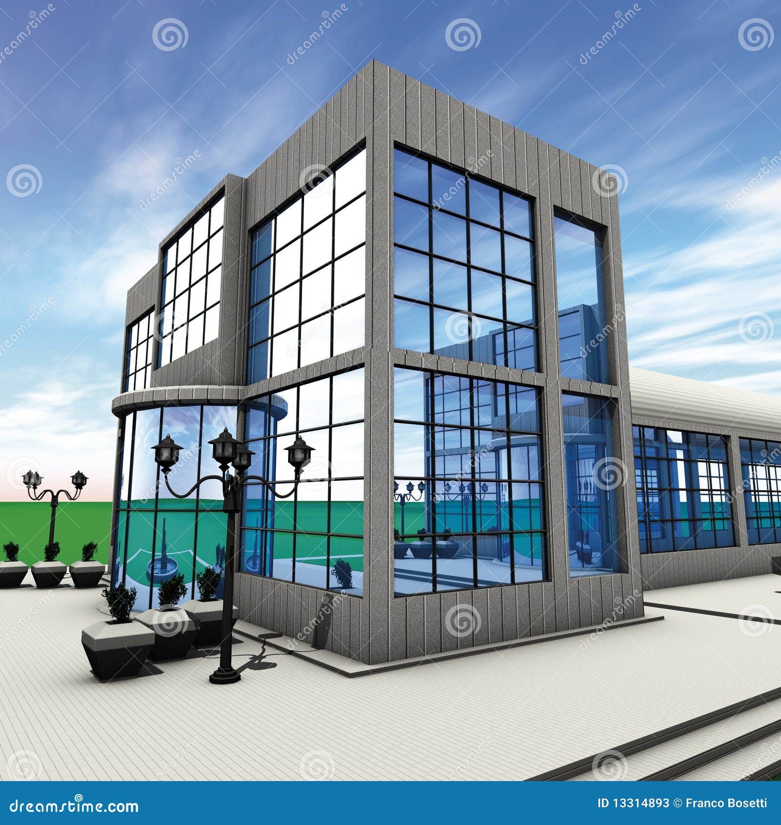 Company side stock illustration. Illustration of headquarter - 13314893