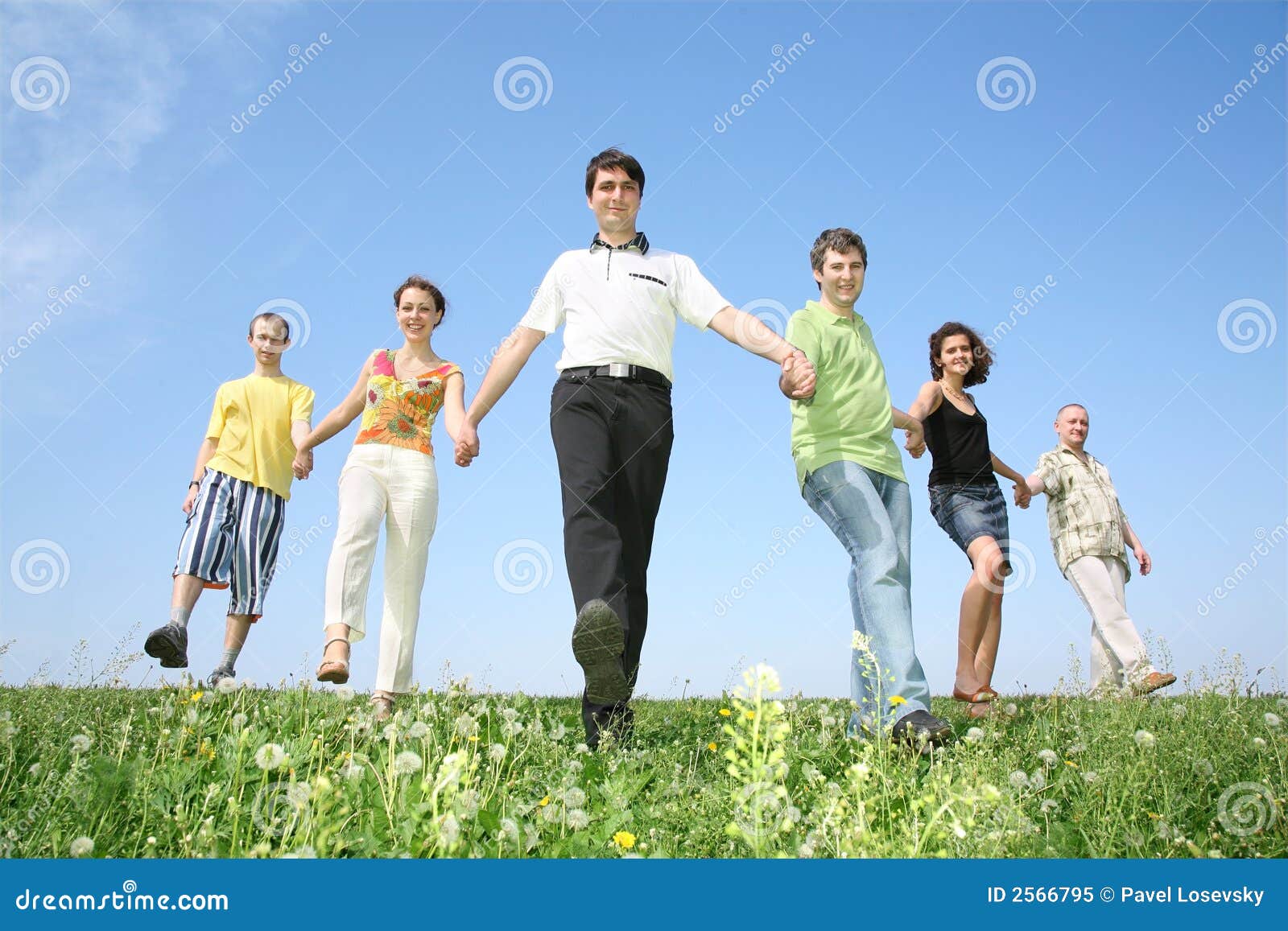 Company from six person stock image. Image of relationship - 2566795