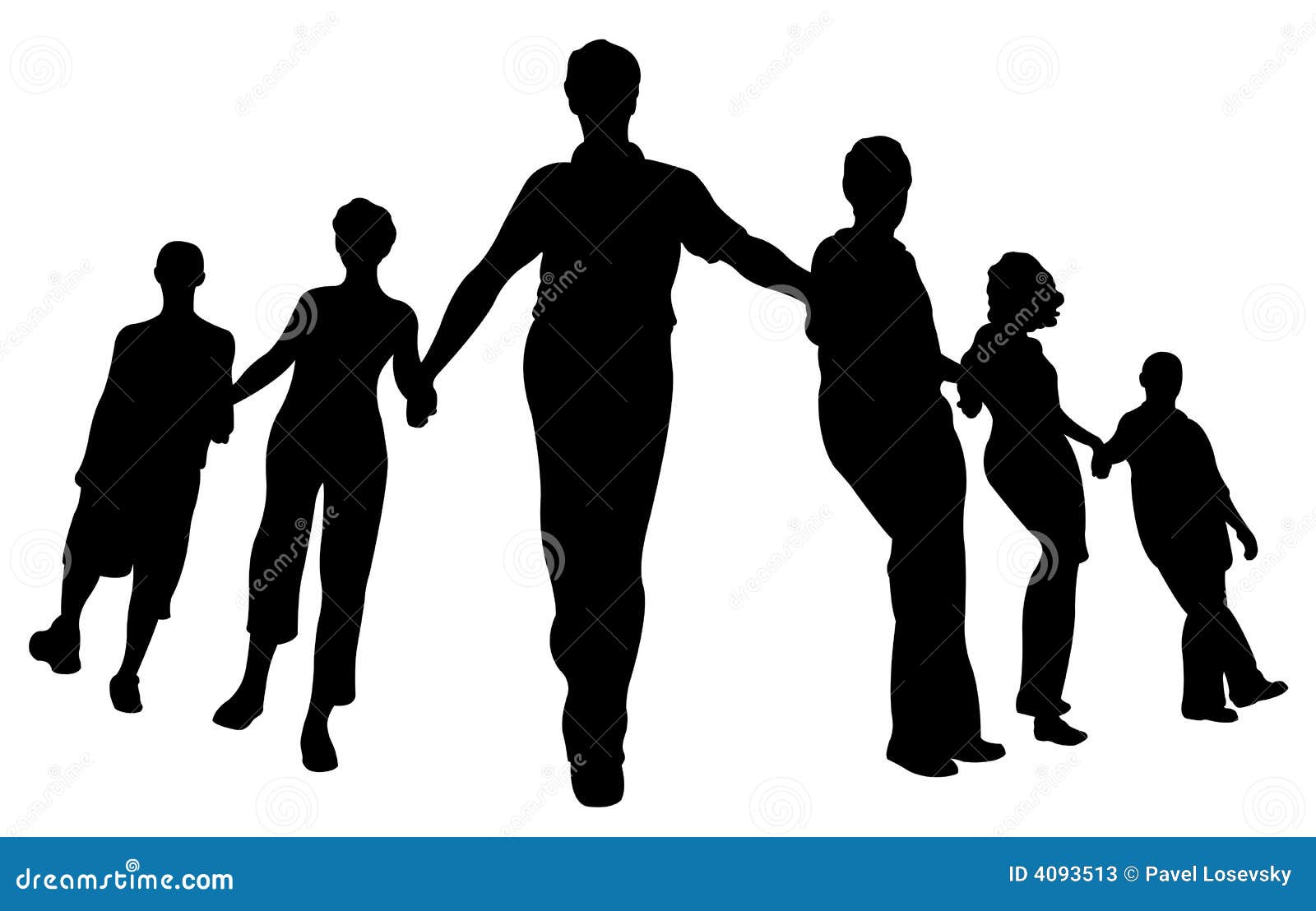 Company from six person stock vector. Illustration of member - 4093513