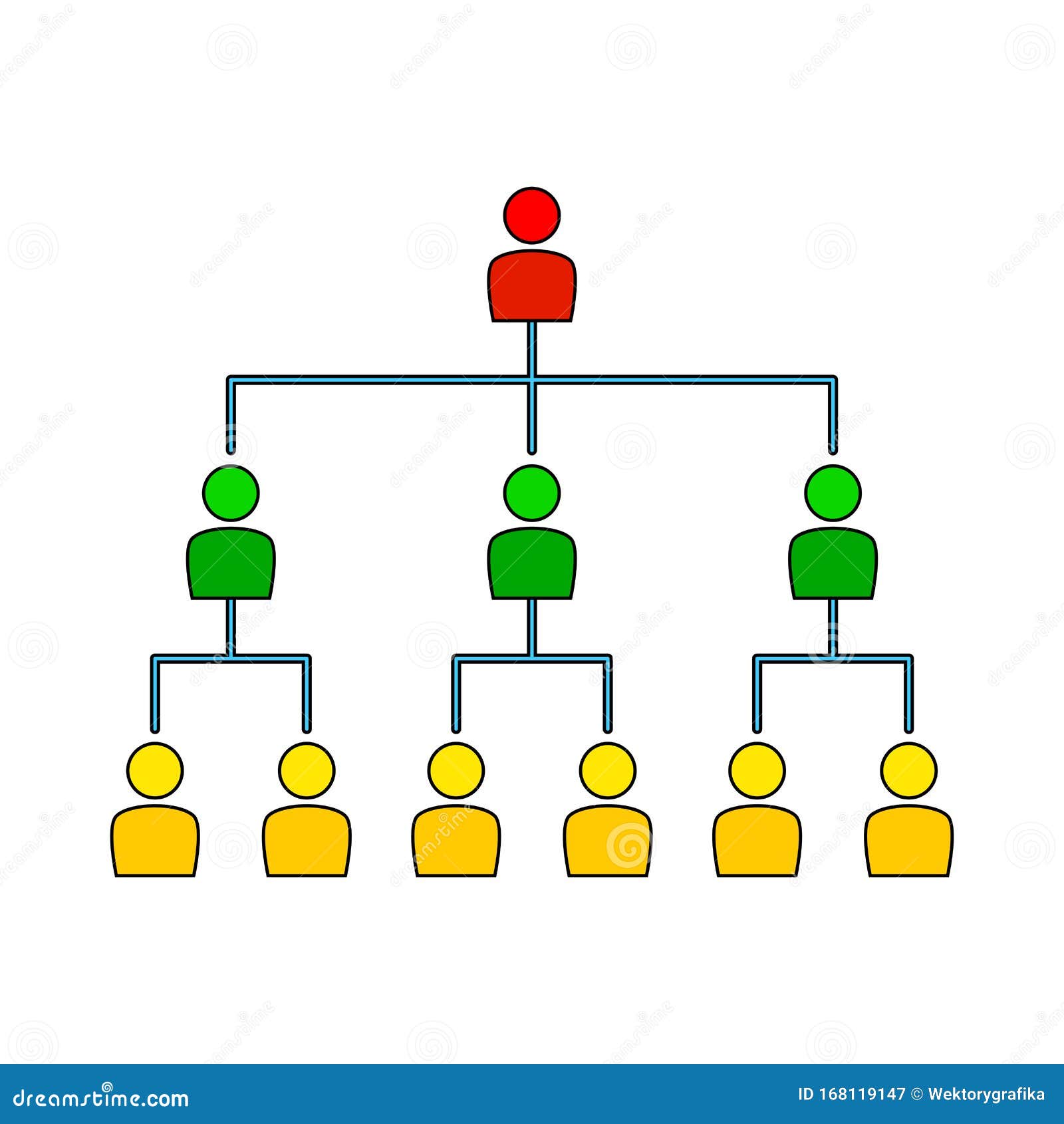 Hierarchy, Employee Structure Blue Icon Cartoon Vector | CartoonDealer ... Hierarchy, Employee Structure Blue Icon Cartoon Vector | CartoonDealer ...