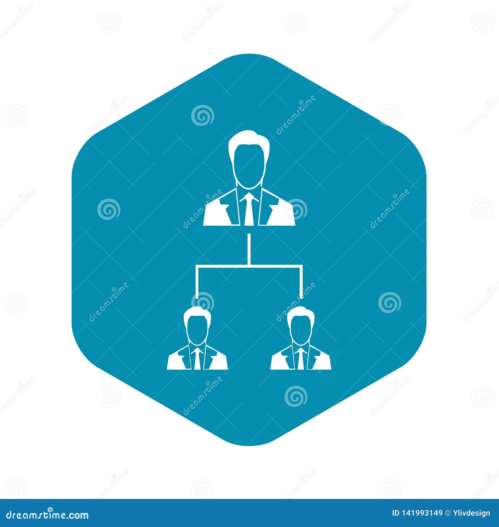 Company Structure Icon, Simple Style Stock Vector - Illustration of ...