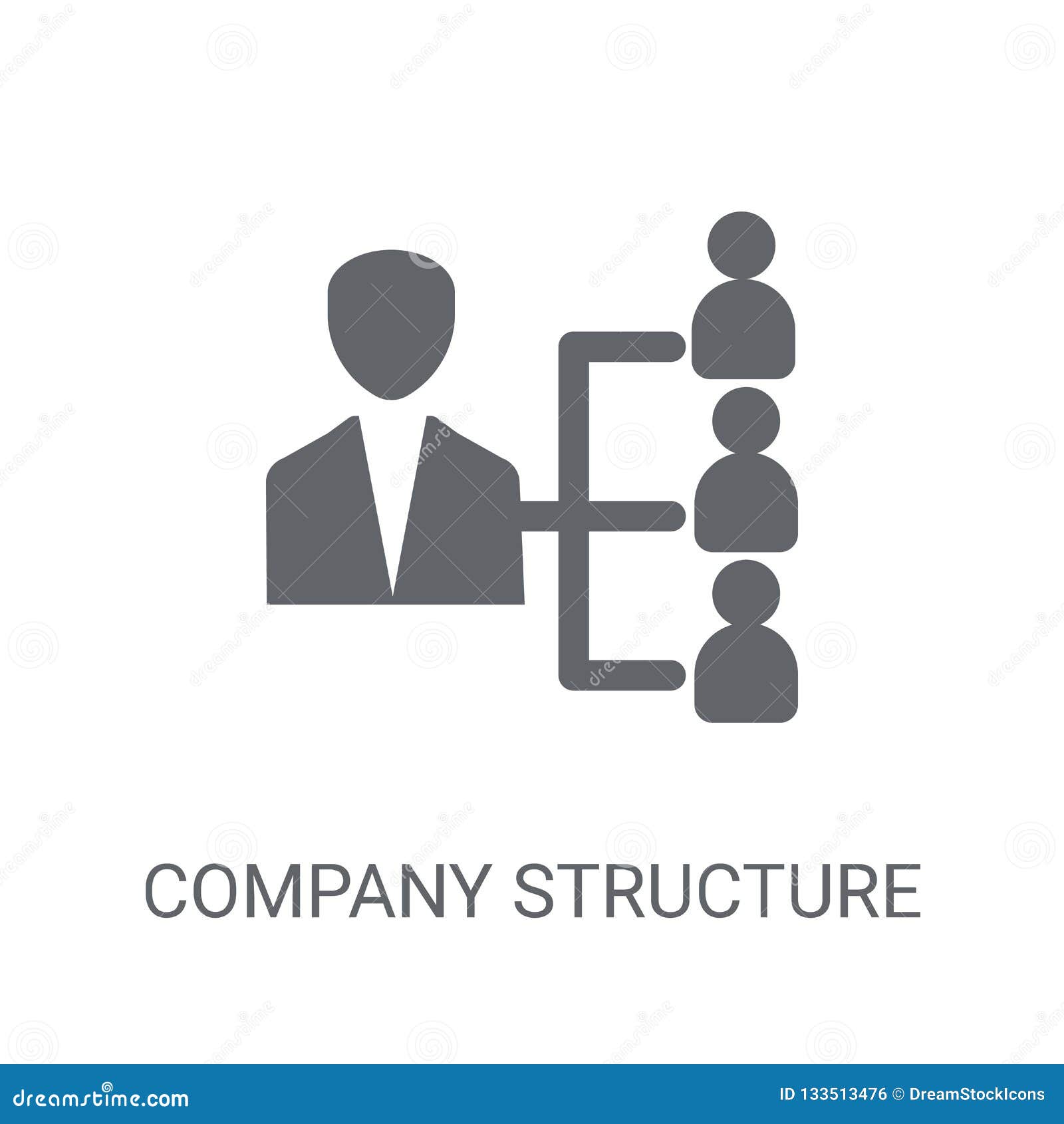 Company Structure Icon. Trendy Company Structure Logo Concept on Stock ...