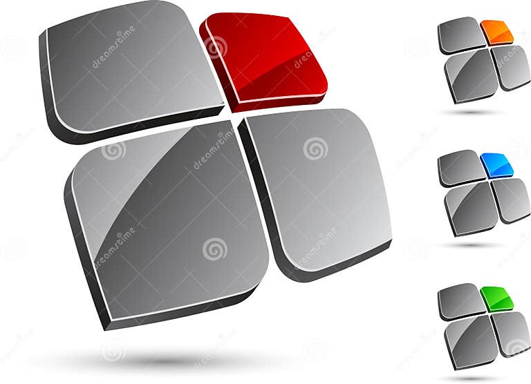 Company symbol. stock vector. Illustration of metallic - 10155488